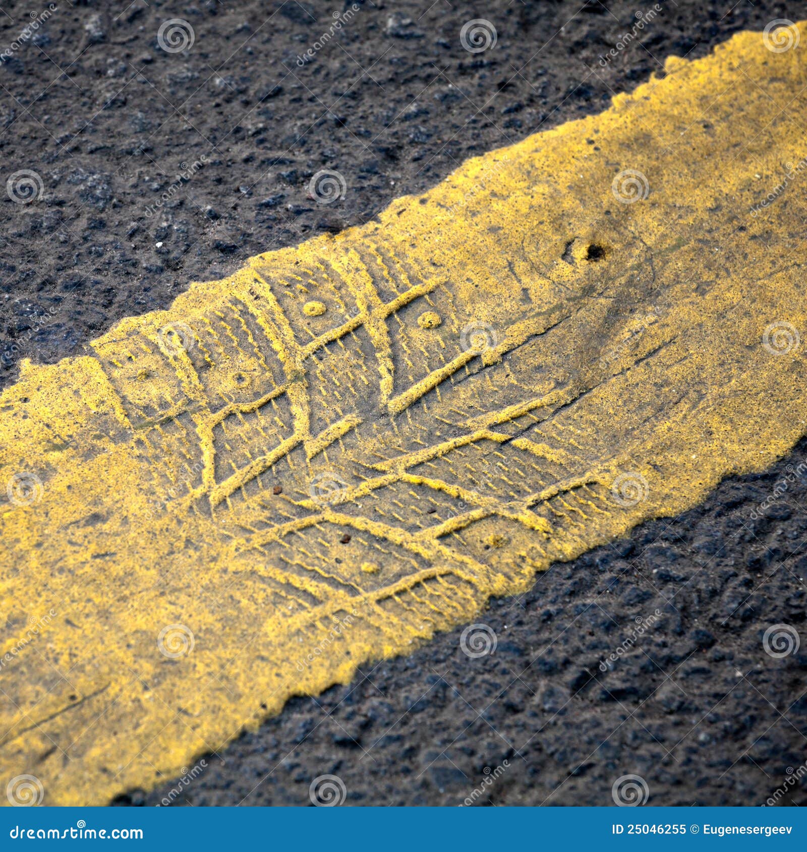 Abstract Road Background with Yellow Line Stock Image - Image of ...