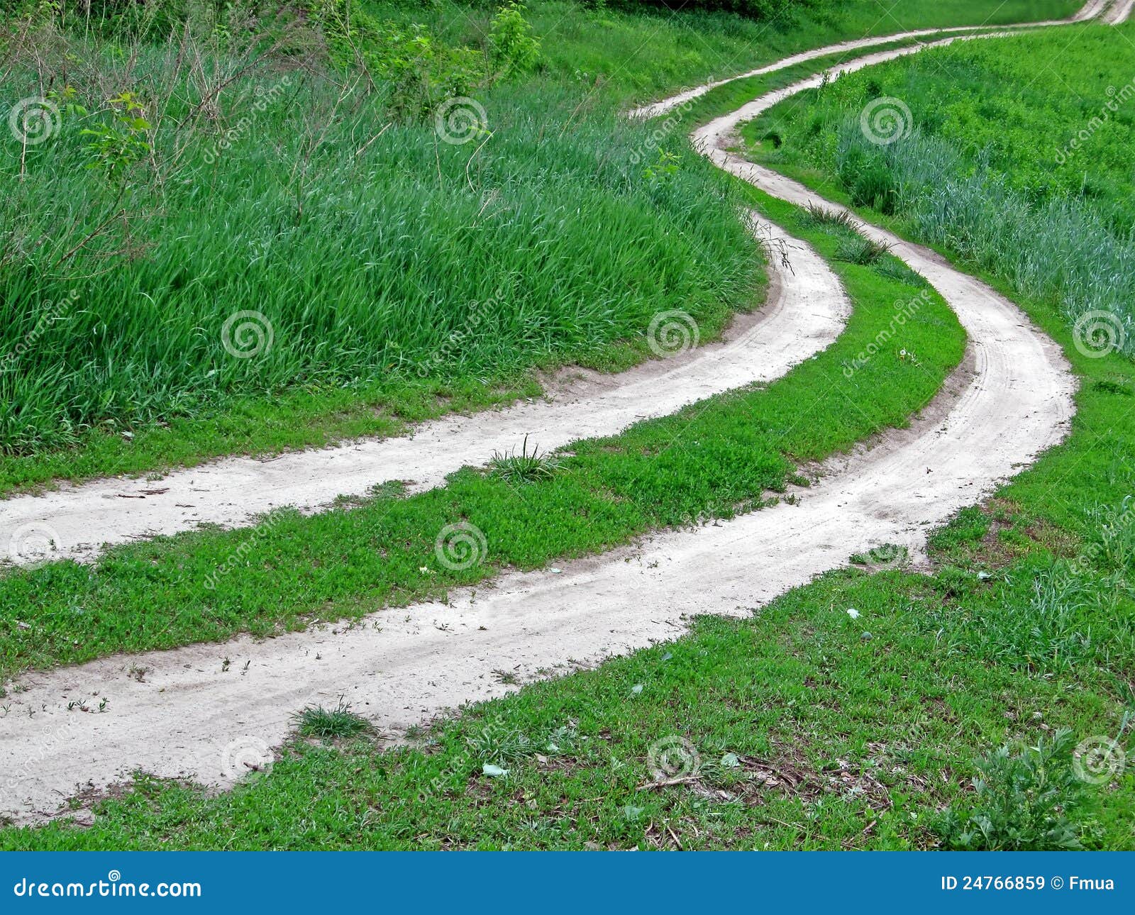 Abstract Road Line on Green Meadow,nature Details, Stock Image - Image ...