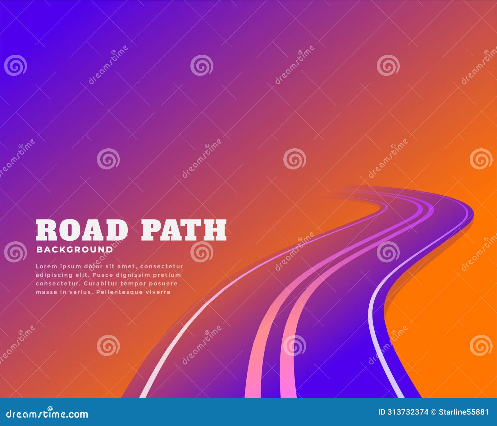 Abstract Road Pathway Colors Background Design Stock Vector ...
