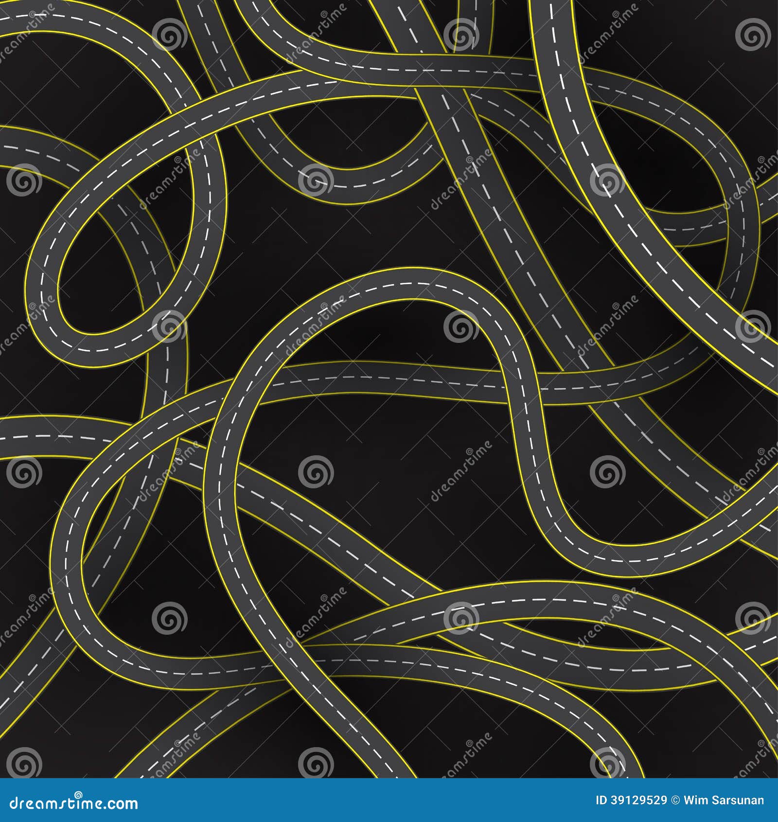 Abstract road stock vector. Illustration of concept, gray - 39129529