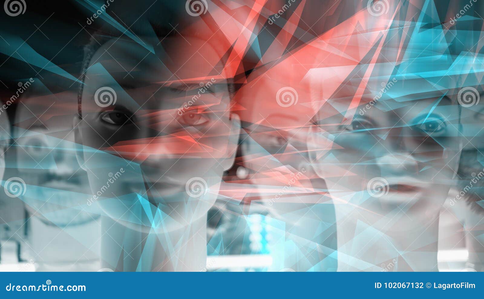 Abstract Robot Background, Machine Learning Idea Stock Illustration ...