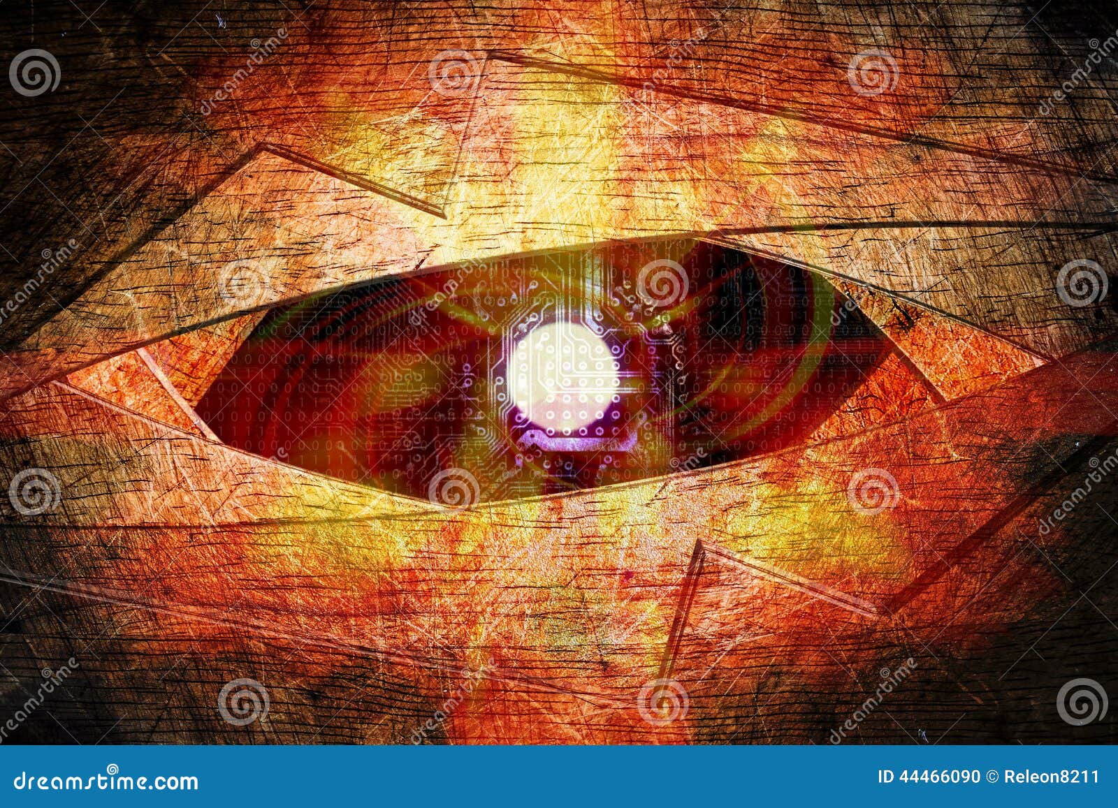 Abstract Robot Eye Background Stock Photo - Image of design, generation ...
