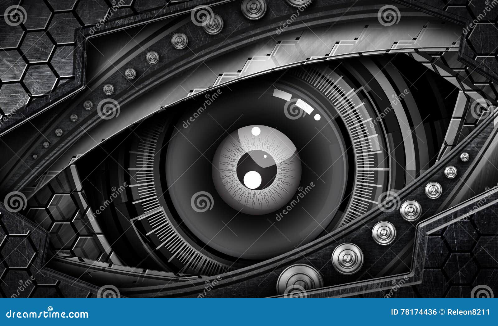 Abstract Robot Eye Background Royalty-Free Stock Photo | CartoonDealer ...