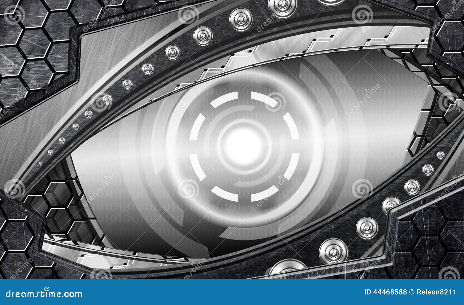 Abstract robot eye stock photo. Image of robotic, future - 44468588