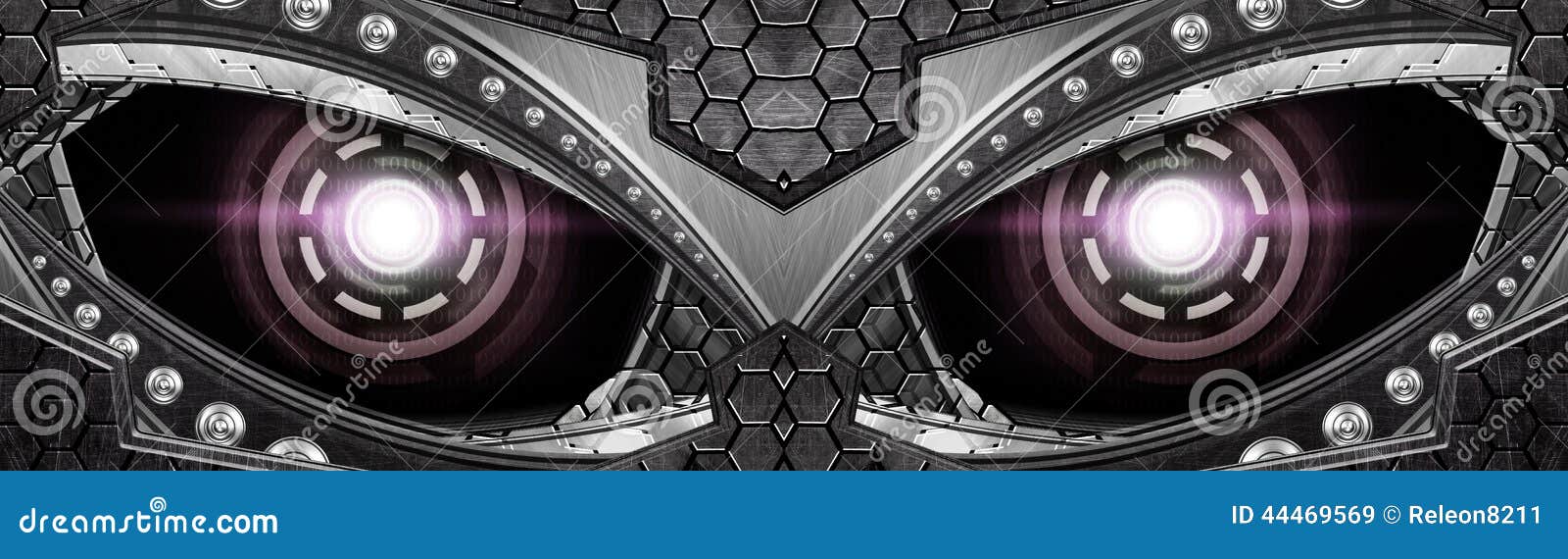 Abstract robot eye stock illustration. Illustration of metallic - 44469569