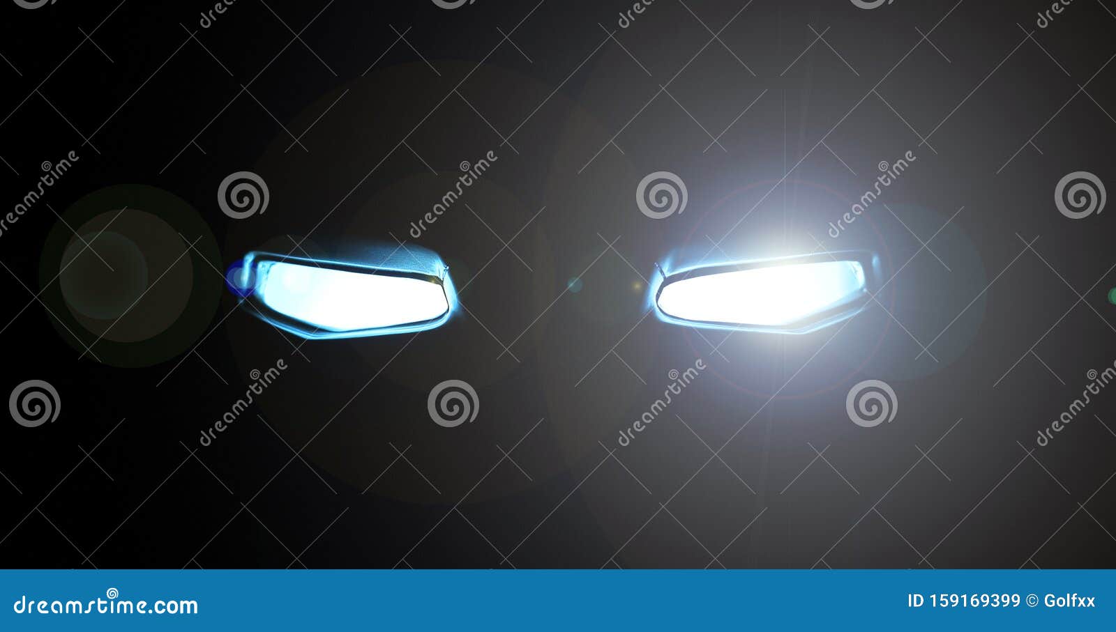 Abstract a Robot Glowing Eyes in in the Dark Stock Image - Image of ...