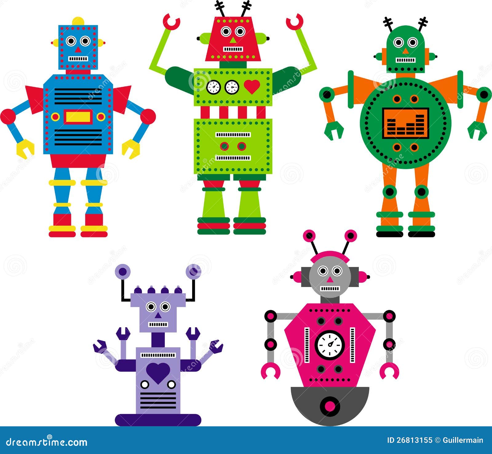 Abstract robots stock vector. Illustration of character - 26813155