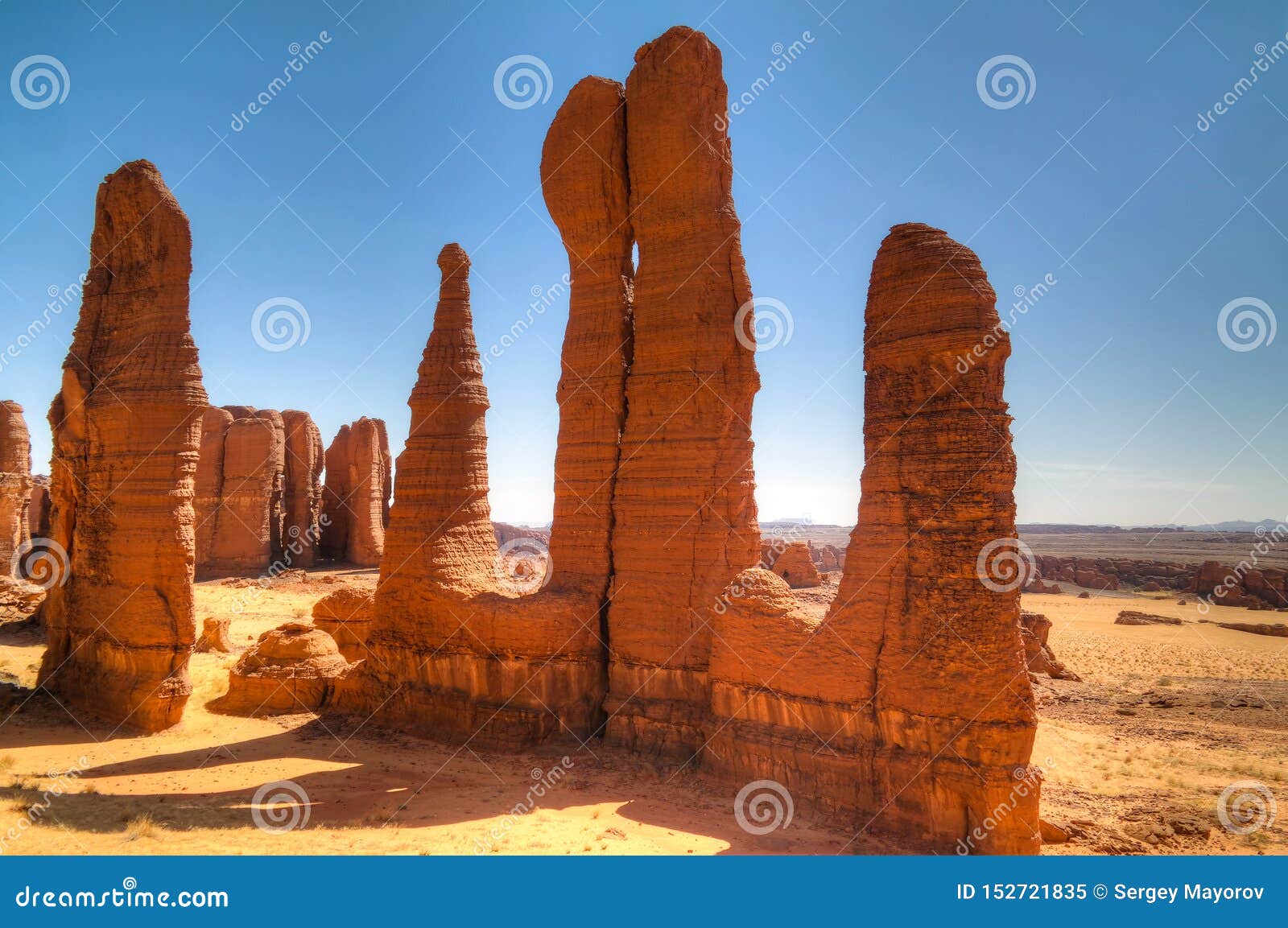 Abstract Rock Formation at Plateau Ennedi Aka Stone Forest in Chad ...