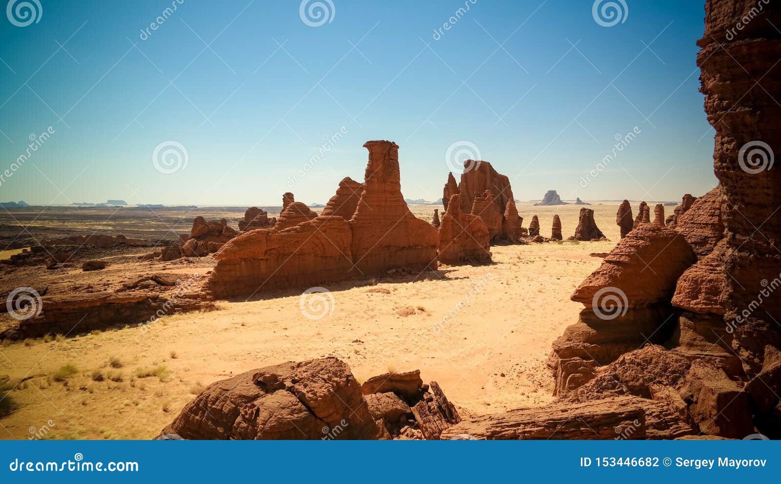 Abstract Rock Formation at Plateau Ennedi Aka Stone Forest in Chad ...