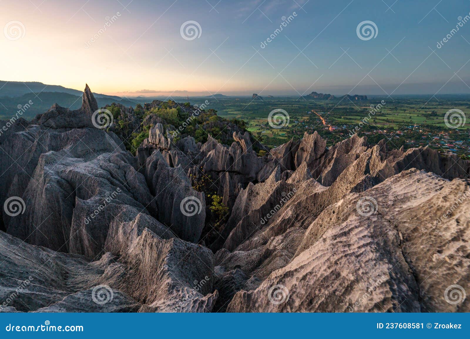 Abstract Rock Mountain Top View Stock Image - Image of forest, fall ...