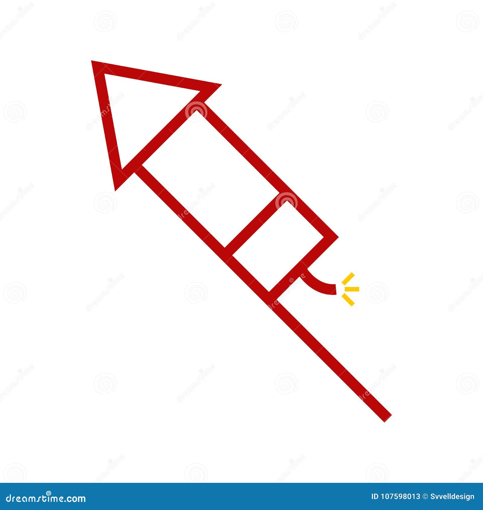 Abstract Rocket Firework Vector Illustration Graphic Stock Vector ...