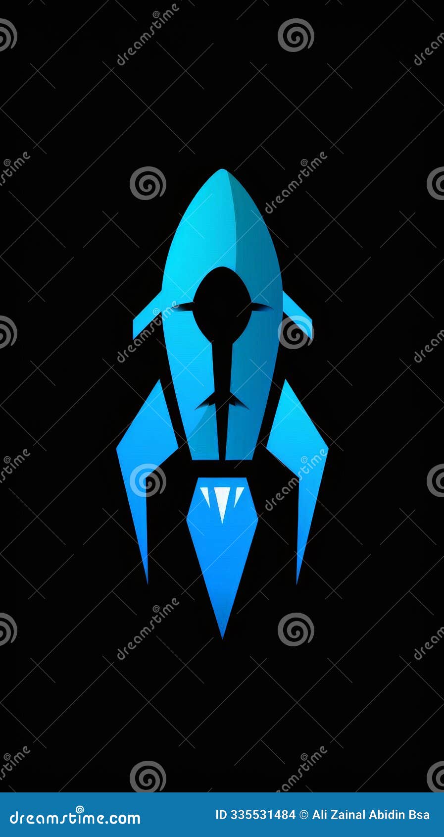 Abstract Rocket Illustration.Rocket Dreams Stock Illustration ...