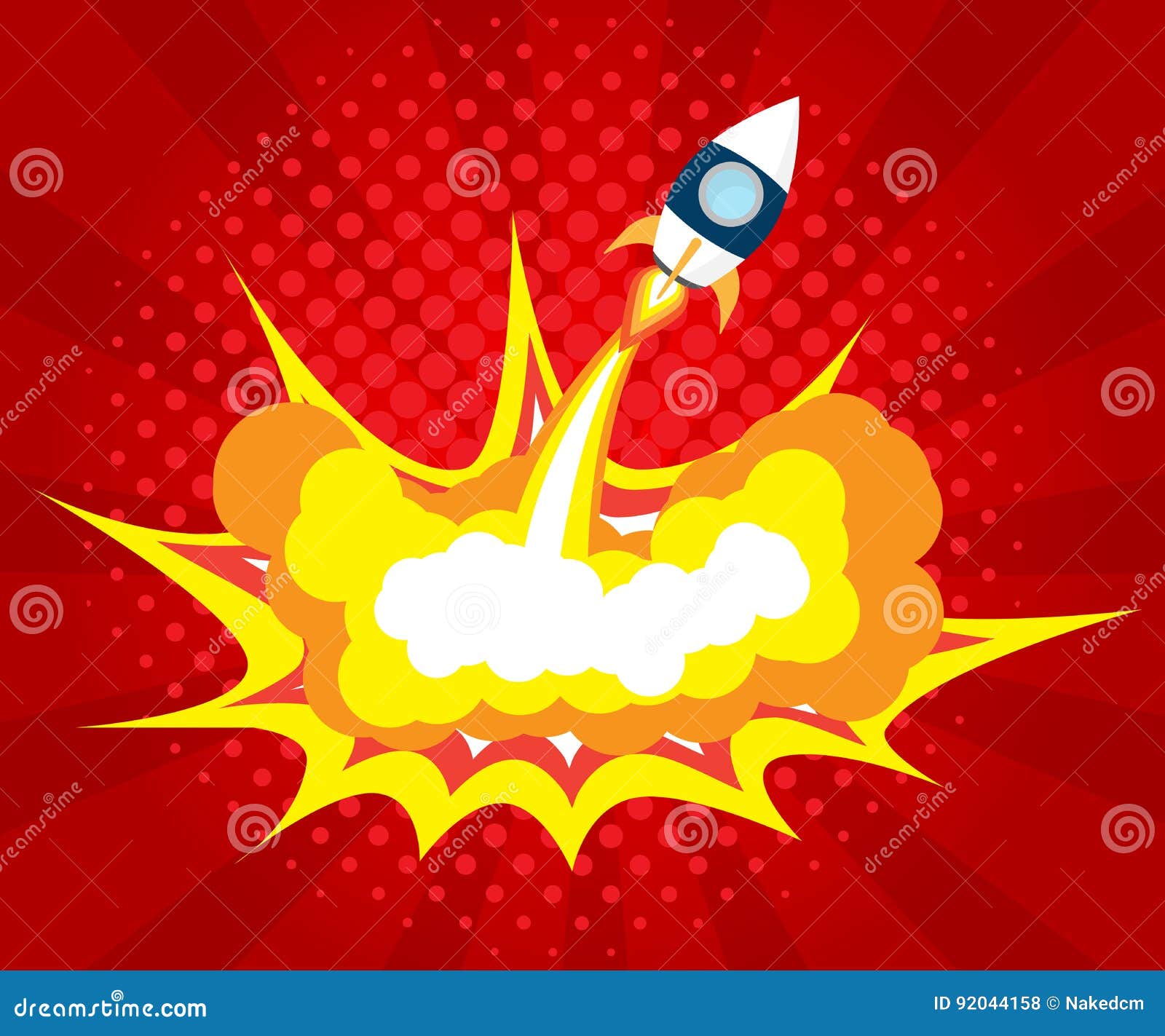 Pop Art Rocket Ship Stock Illustrations – 462 Pop Art Rocket Ship Stock ...