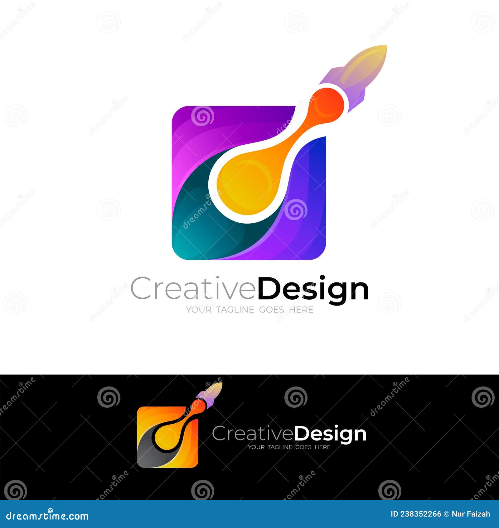 Abstract Rocket Logo, Rocket Logo and Square Design Template Stock ...