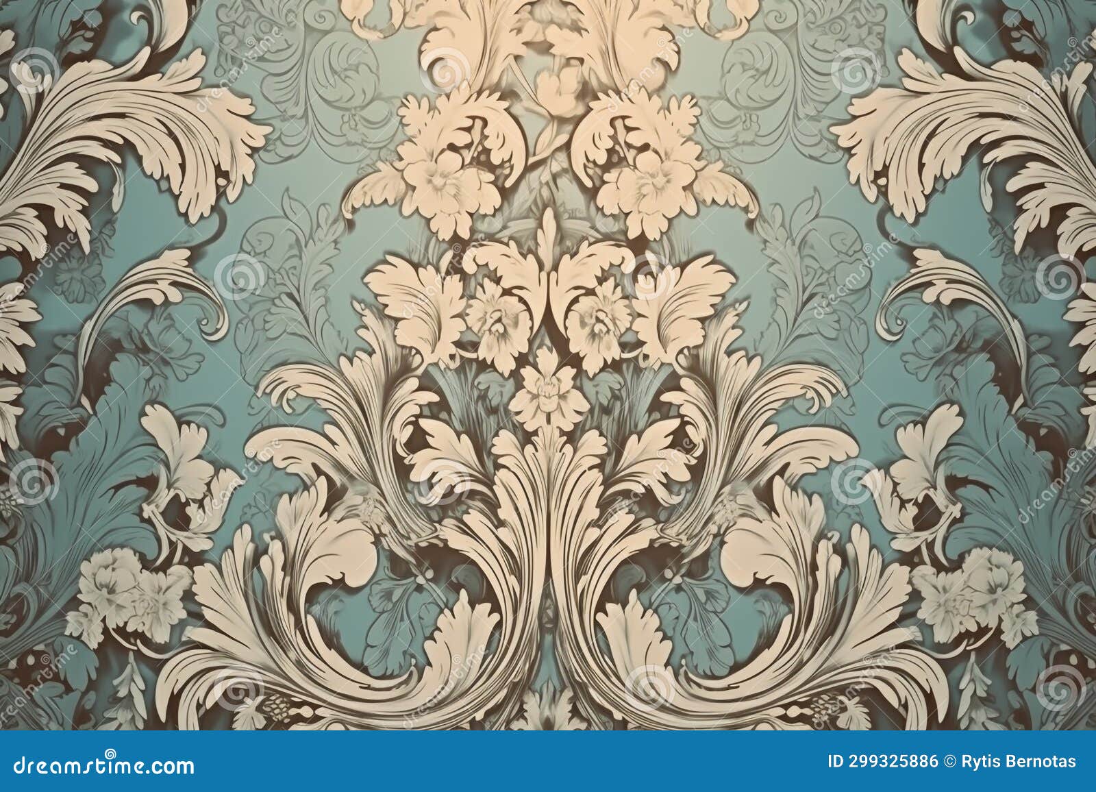 Abstract Rococo Style Texture Background with Copy Space Stock ...