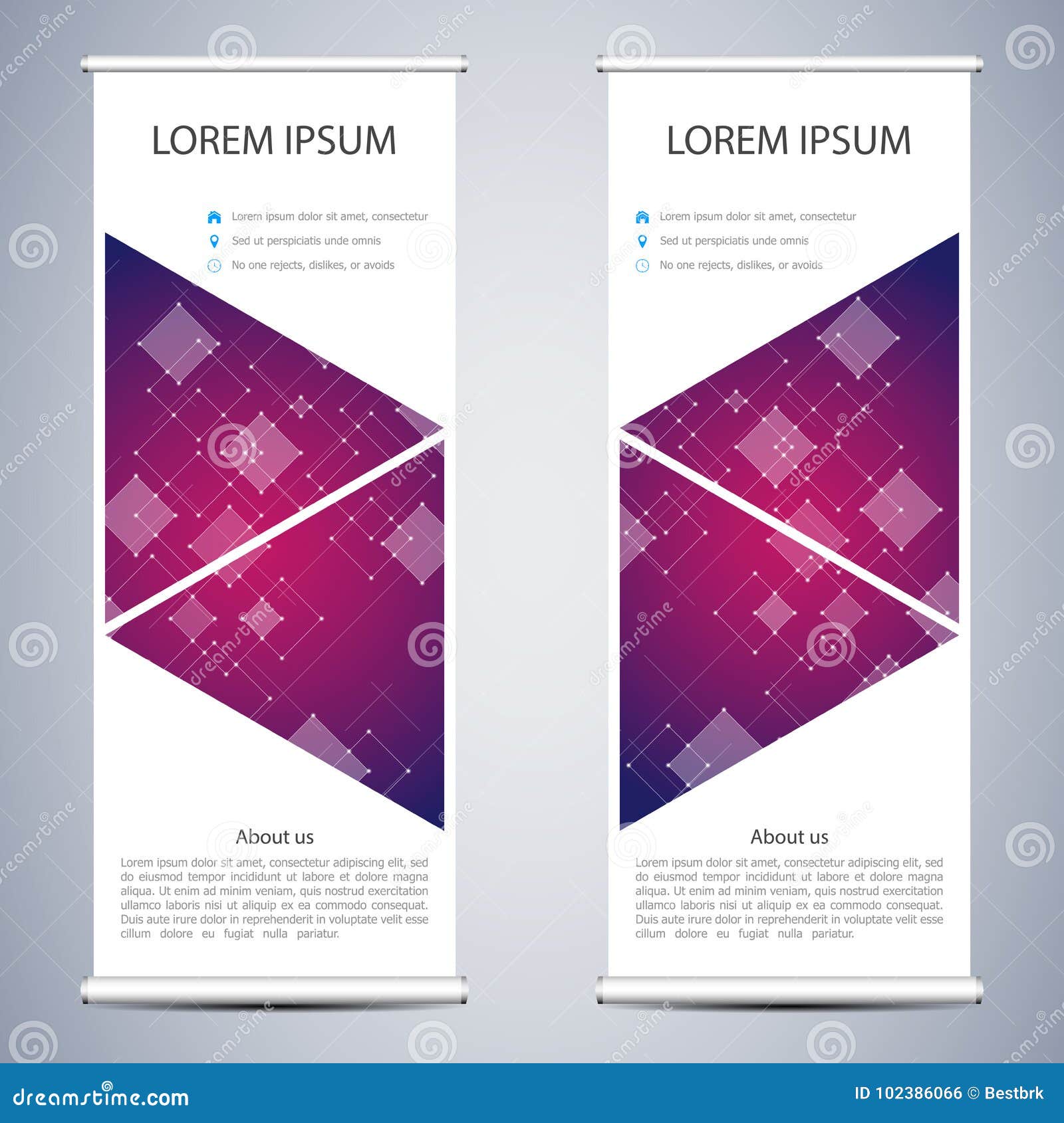Abstract Roll Up Banner For Presentation And Publication. Science ...