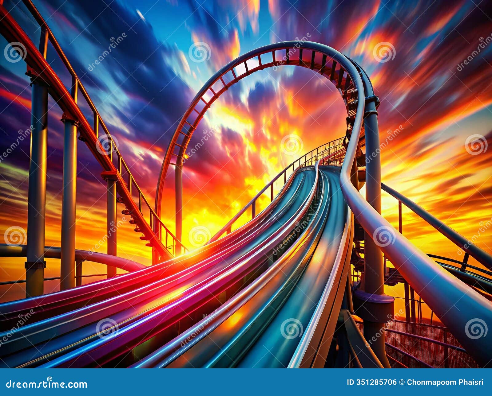 Abstract Roller Coaster Logo Design a Visually Stunning Conceptual ...
