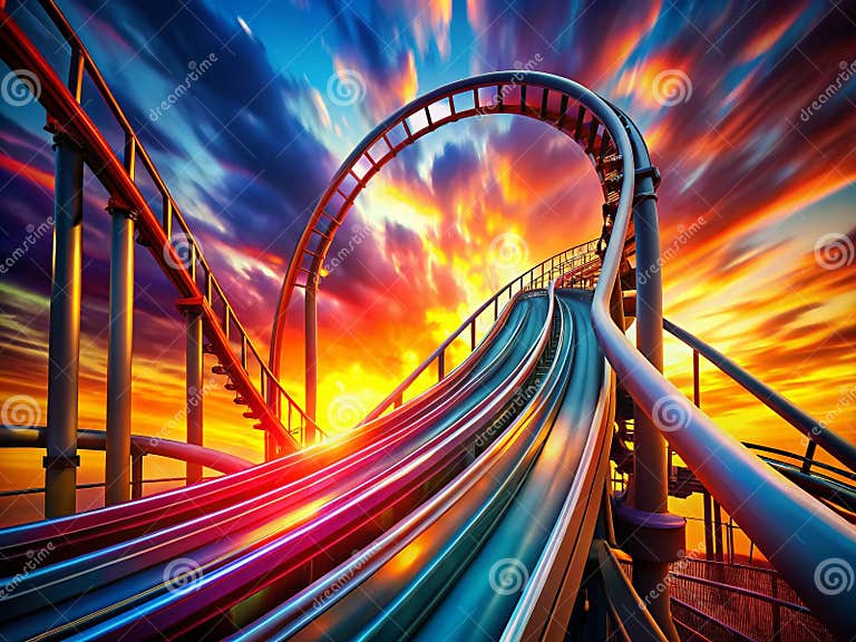 Abstract Roller Coaster Logo Design a Visually Stunning Conceptual ...