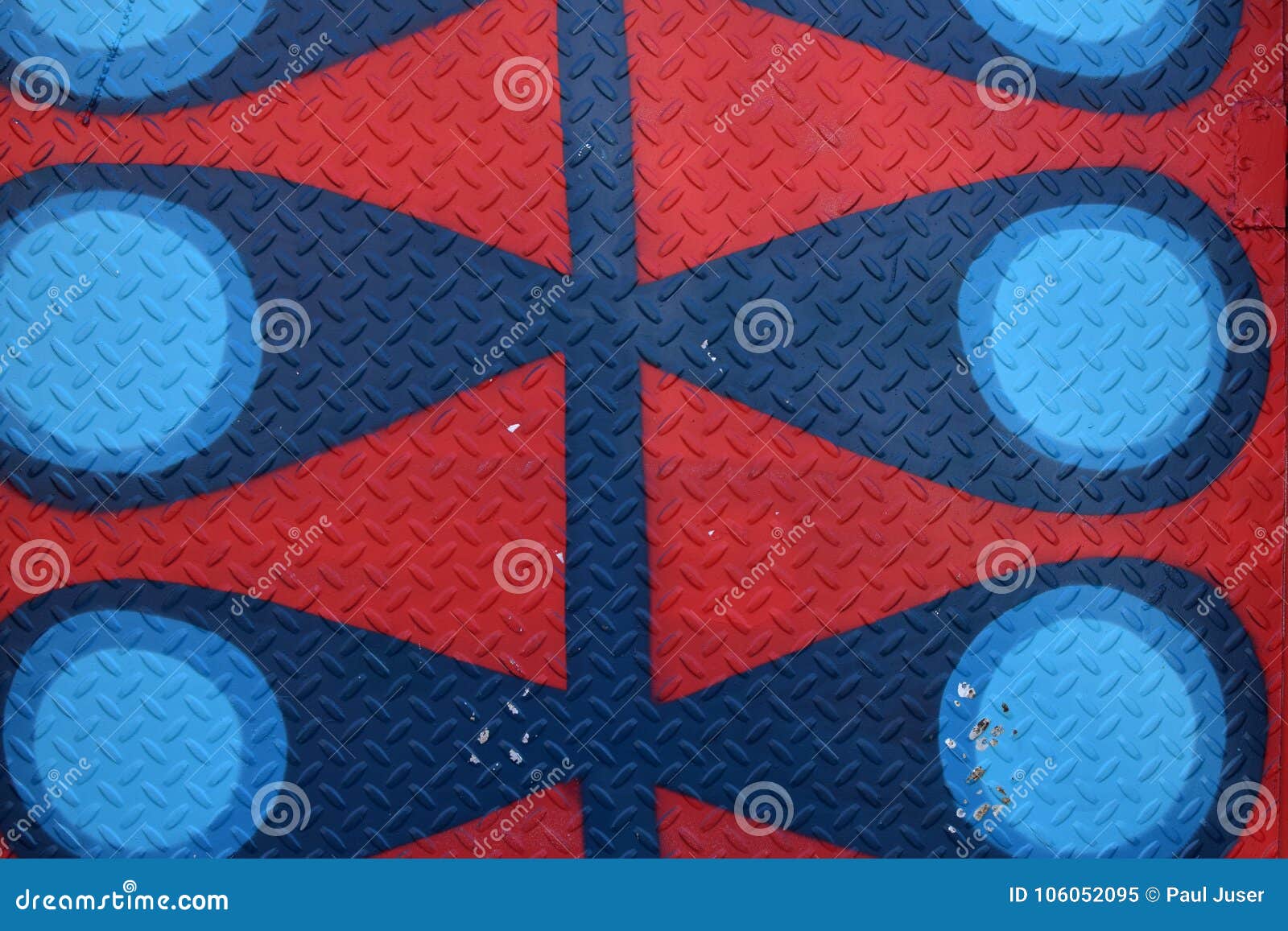 Abstract Rood En Blauw Diamond Plate Texture Background Stock ...