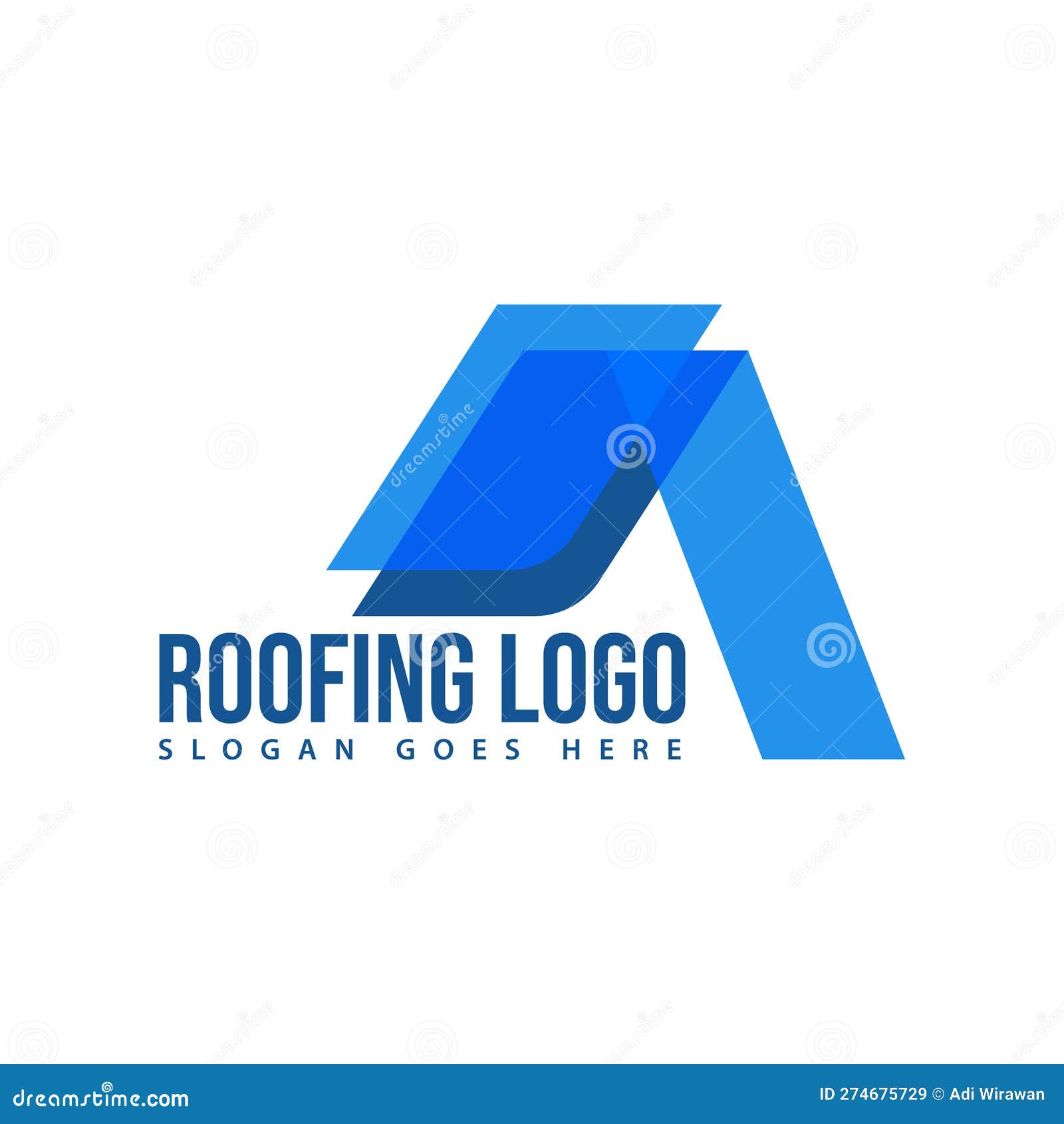 Abstract Roofing Logo Design Isolated On White Background, Vector ...