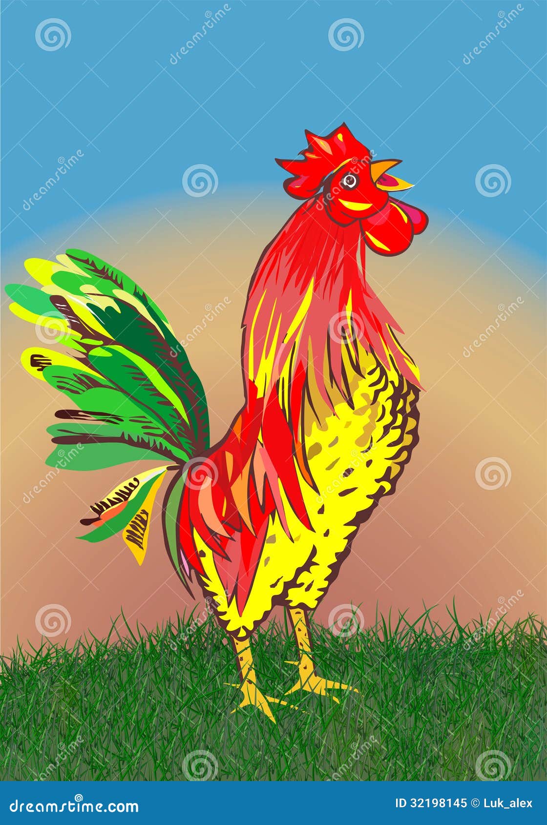 Abstract Rooster Line Art Symbol Graphic Vector Illustration ...