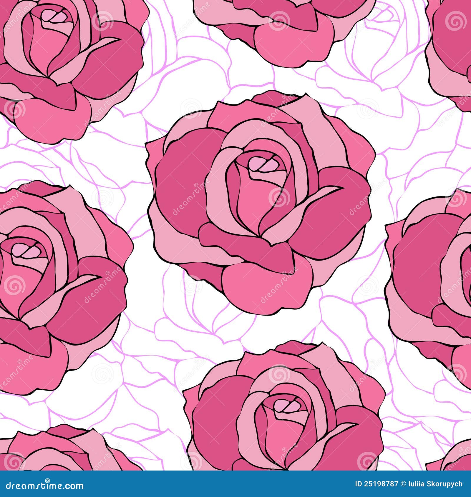 Abstract roses stock vector. Illustration of elegance - 25198787