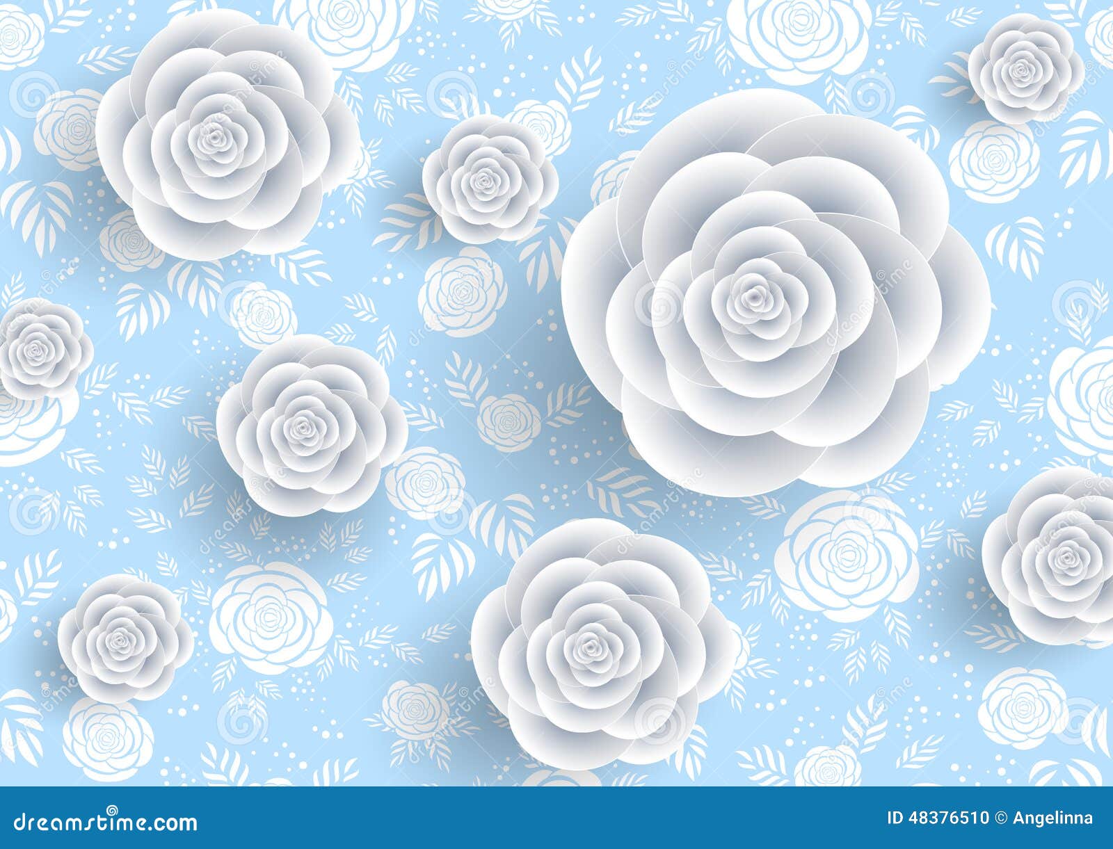 Abstract roses background stock vector. Illustration of creative - 48376510