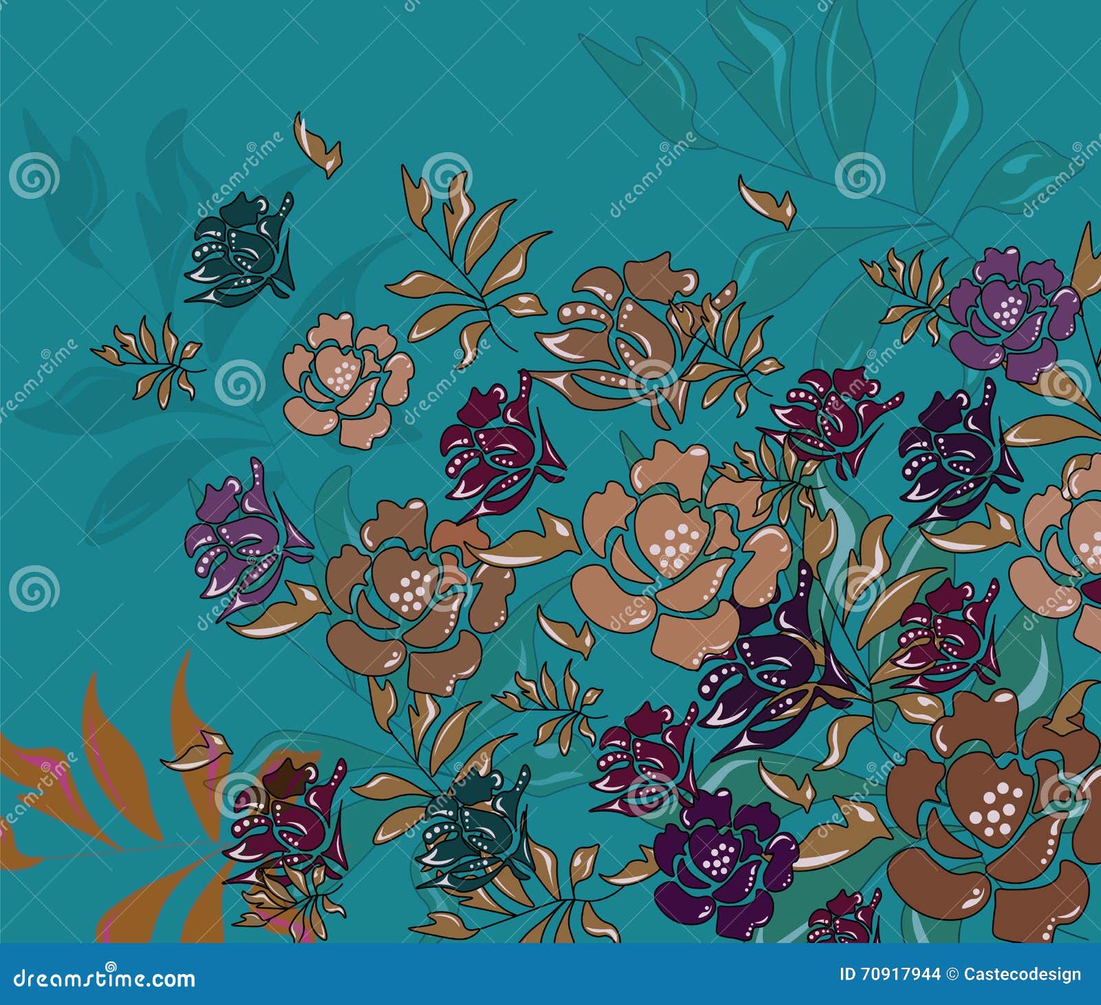 Abstract roses composition stock vector. Illustration of beauty - 70917944