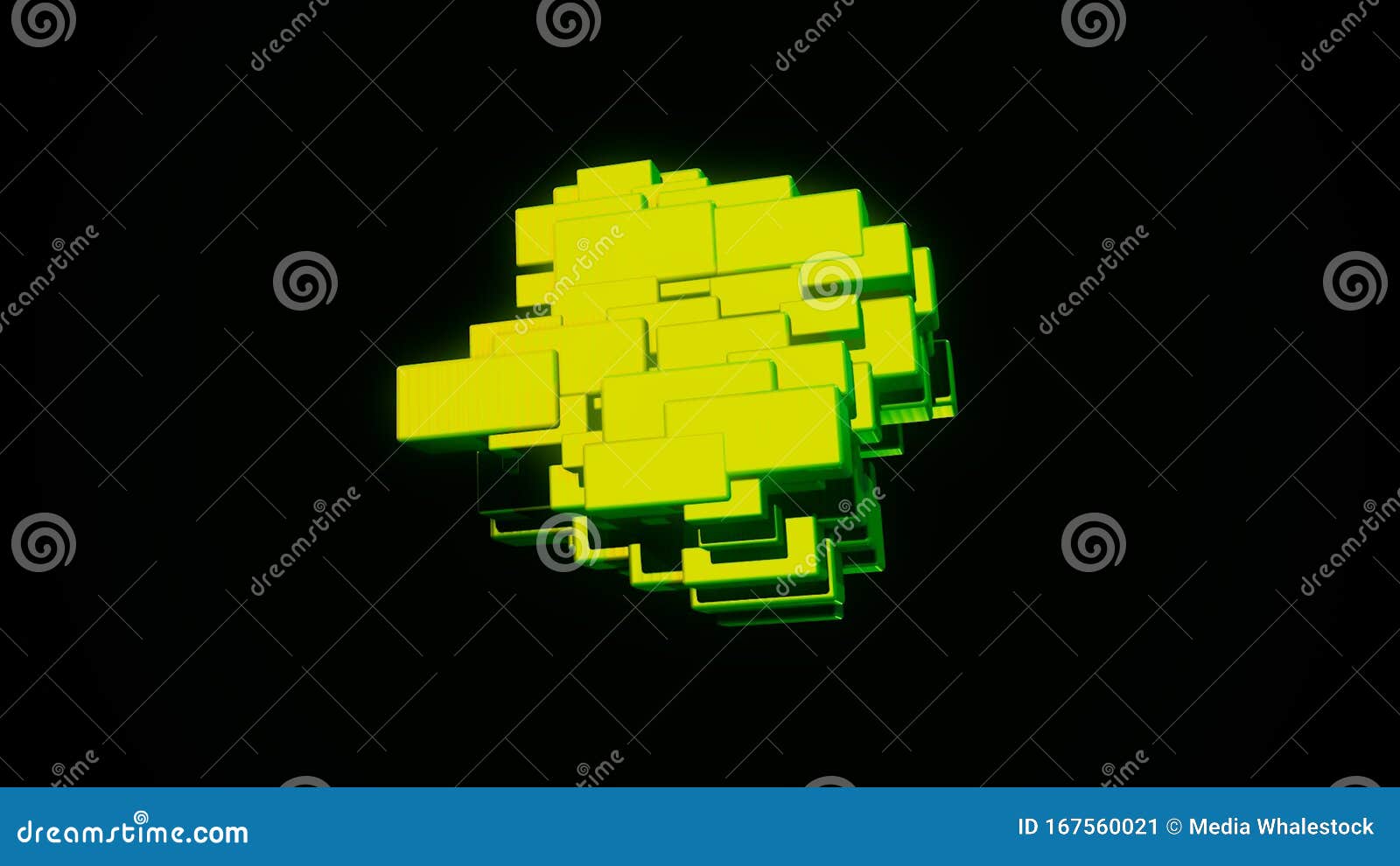 Rotating Blocks, Optical Illusion, Vector Illustration Pattern ...