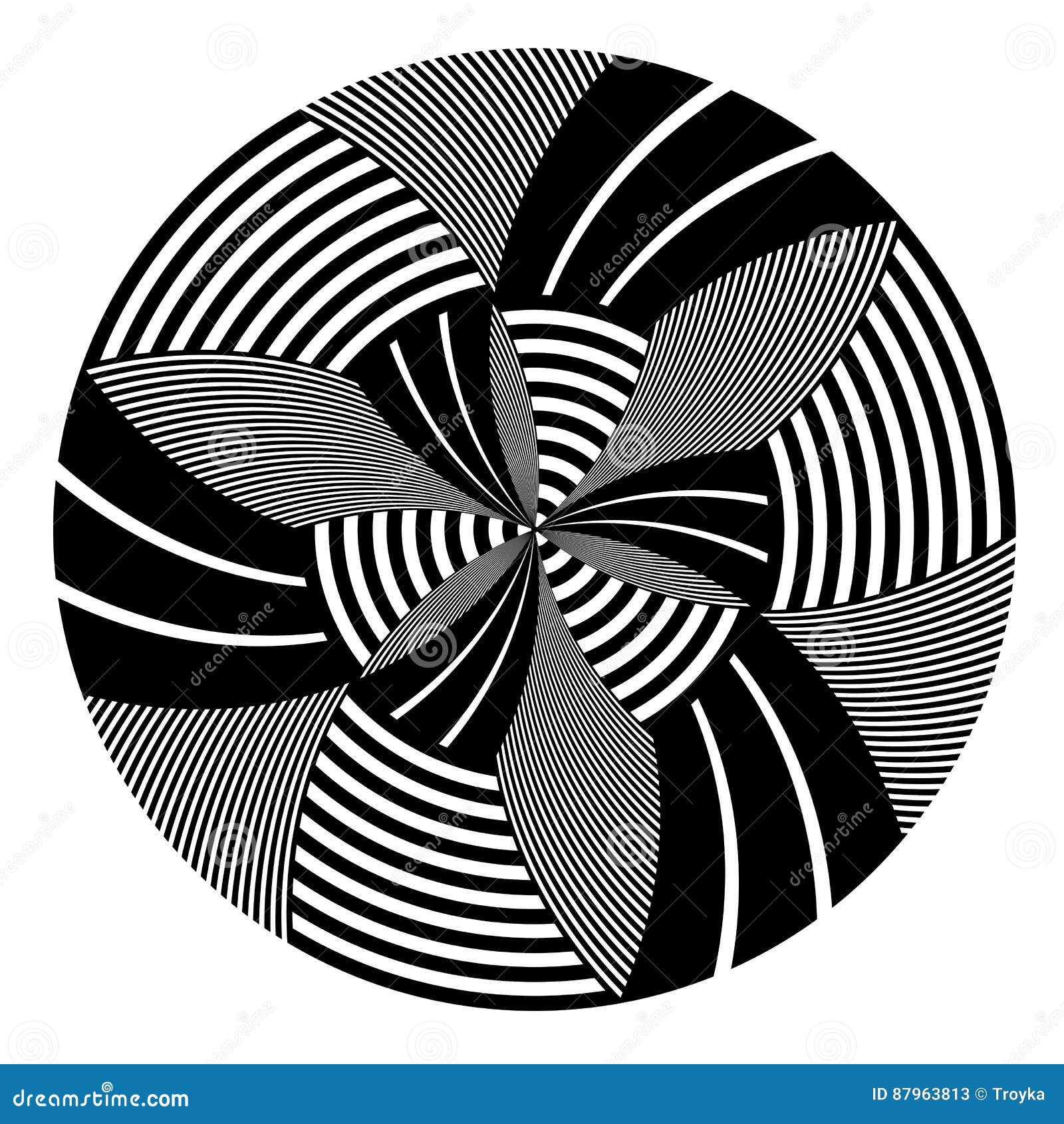 Abstract Rotation Circle Design Element. Stock Vector - Illustration of ...