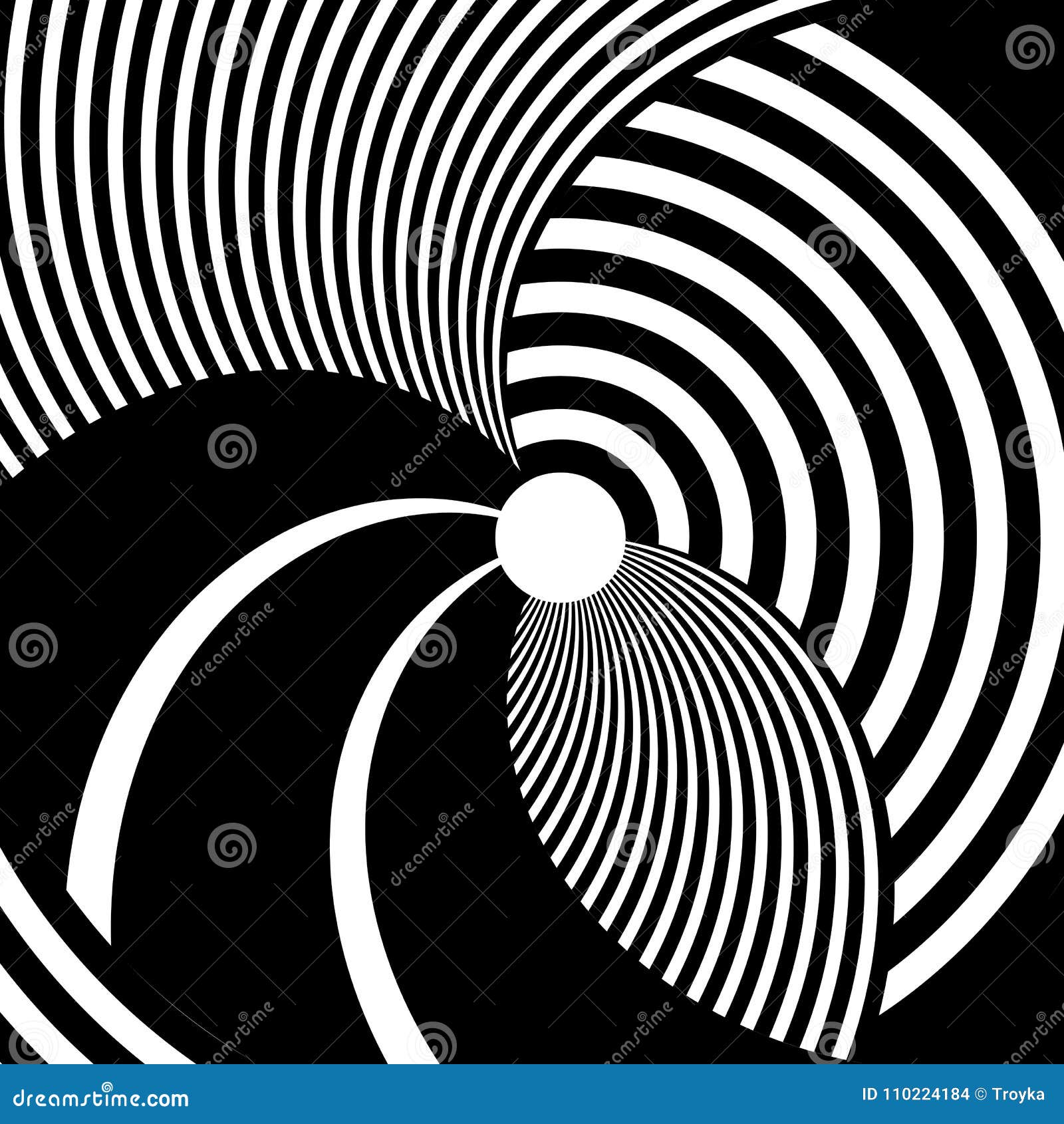 Abstract Rotation Circle Design. Lines Texture. Cartoon Vector ...