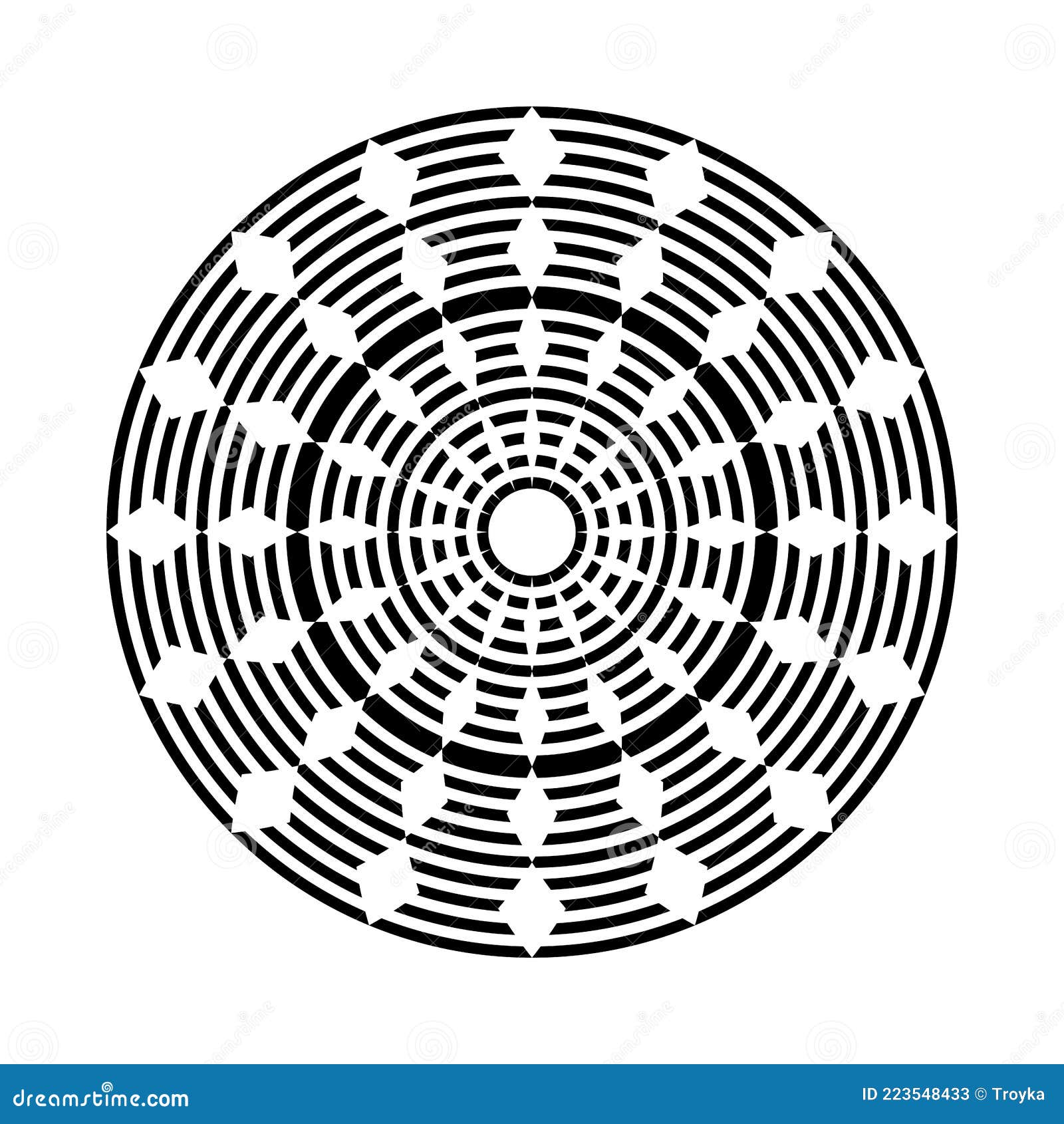 Abstract Rotation Circular Design Element. Circle Geometric Pattern ...