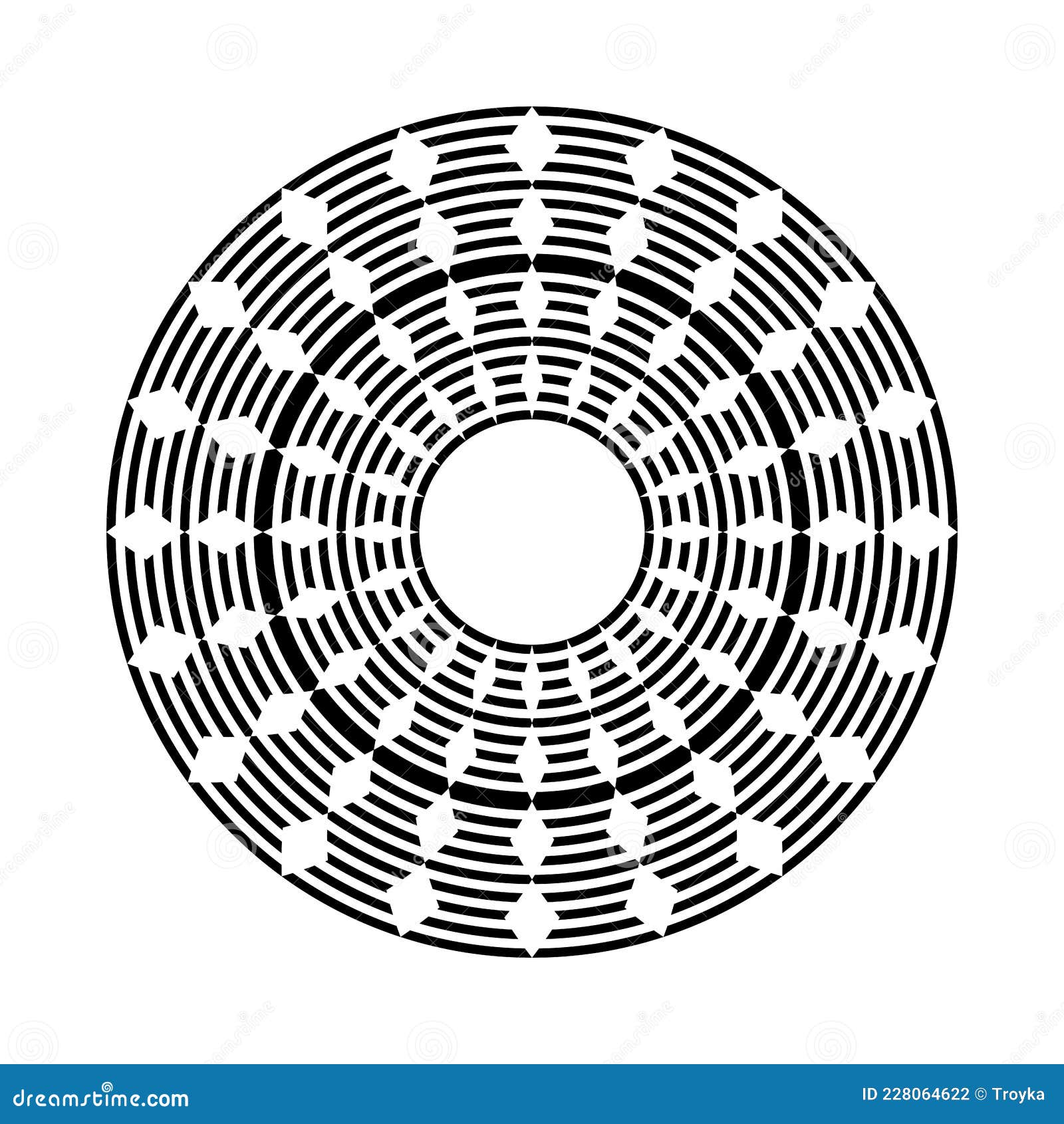 Abstract Rotation Circular Design Element. Circle Geometric Pattern ...