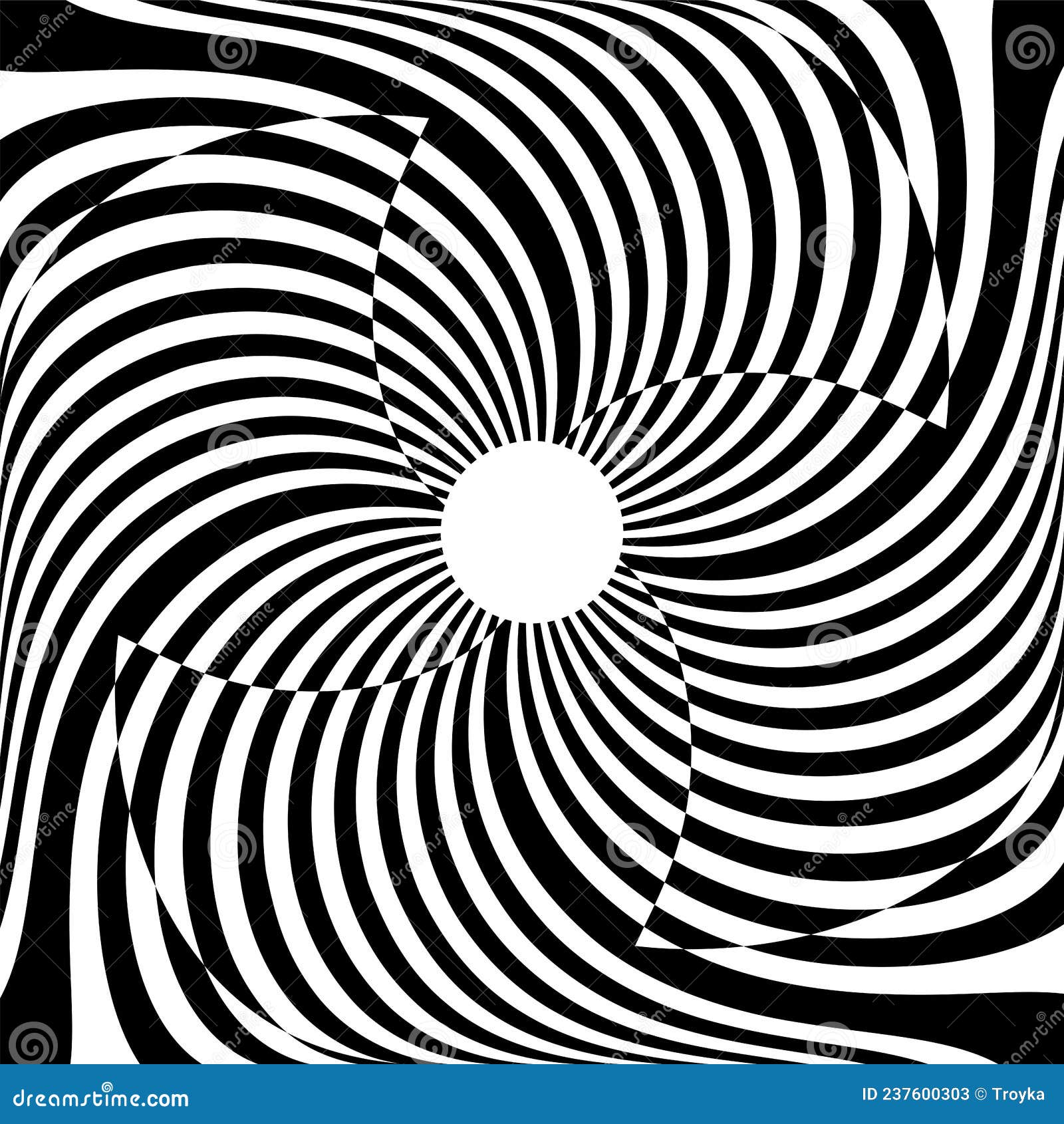 Abstract Rotation Circular Whirl Movement Illusion Stock Vector ...