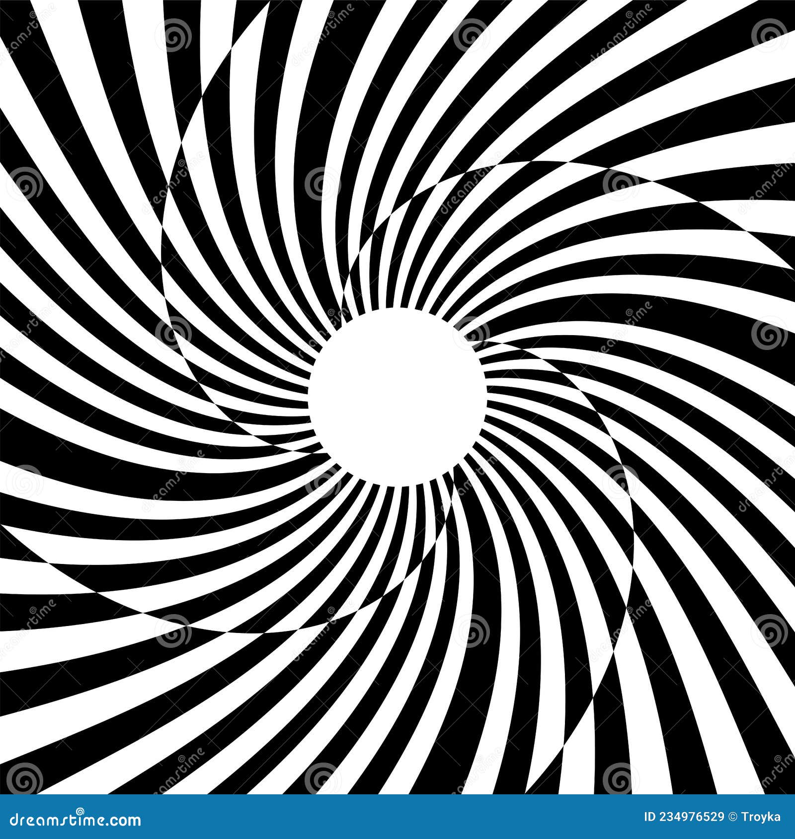 Abstract Rotation Circular Whirl Movement Illusion Stock Vector ...