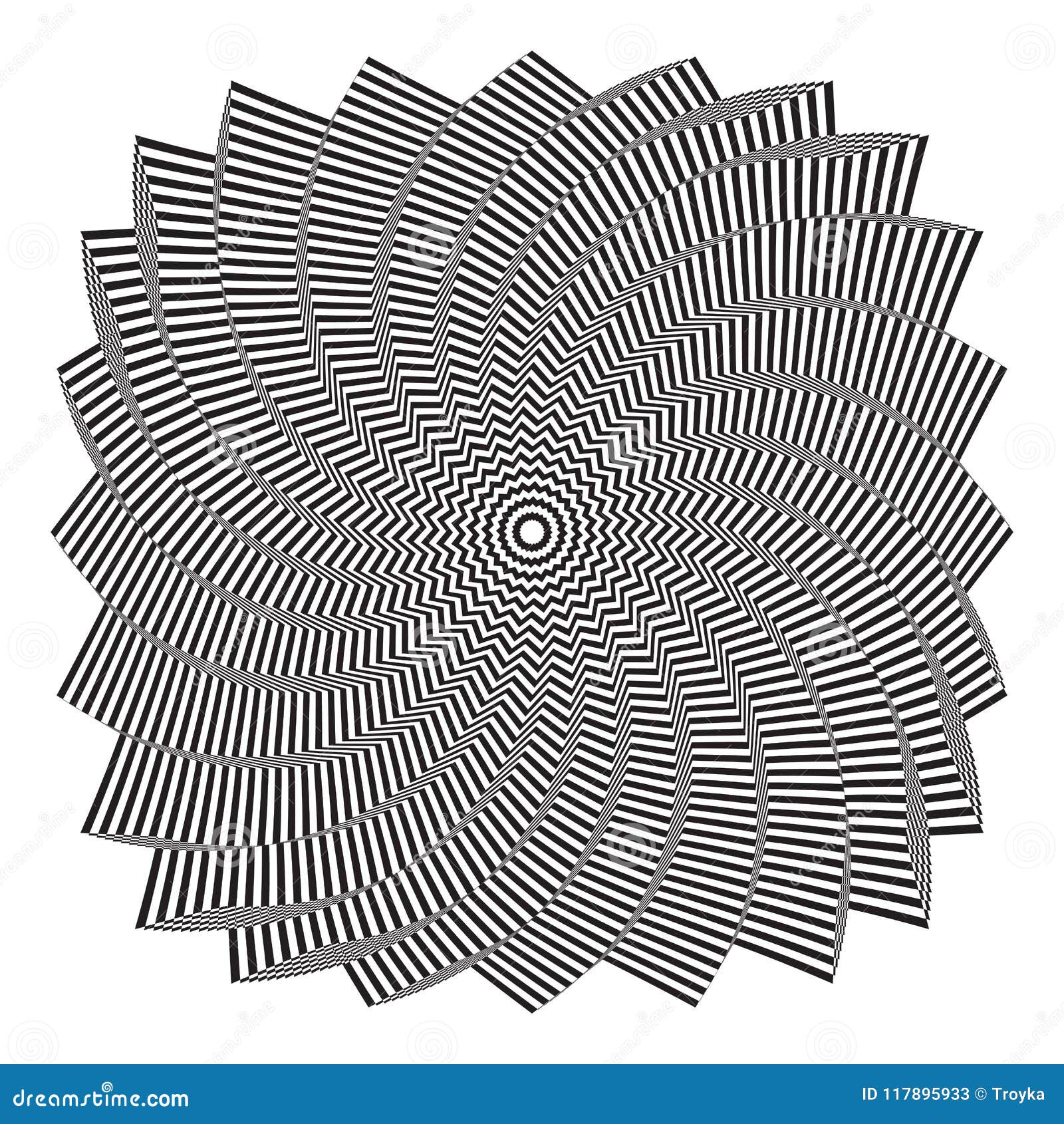 Abstract Rotation Design. Lines Pattern. Stock Vector - Illustration of ...