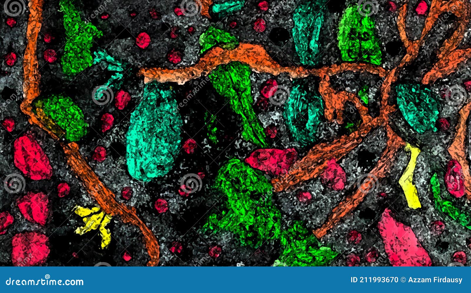 An Abstract Rough Texture and Contrast Color Stock Illustration ...