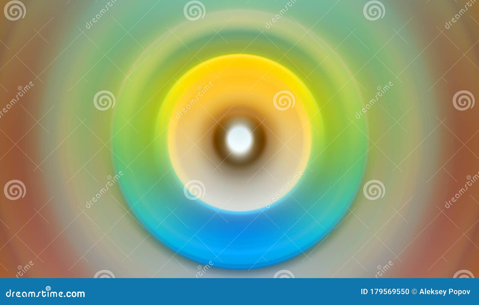 Abstract Round Background. Circles from the Center Point Stock ...