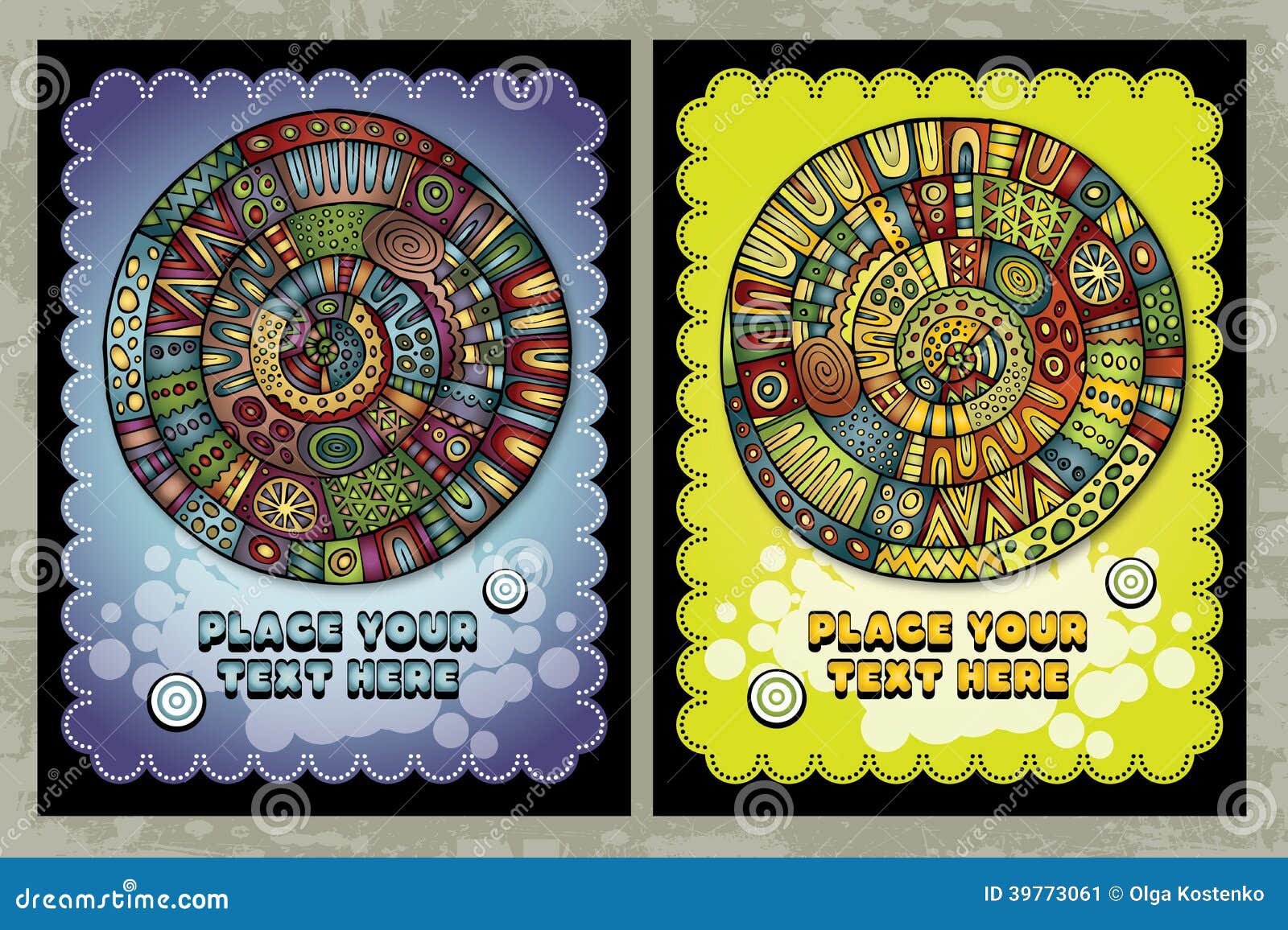 Abstract round backgrounds stock vector. Illustration of isolated ...