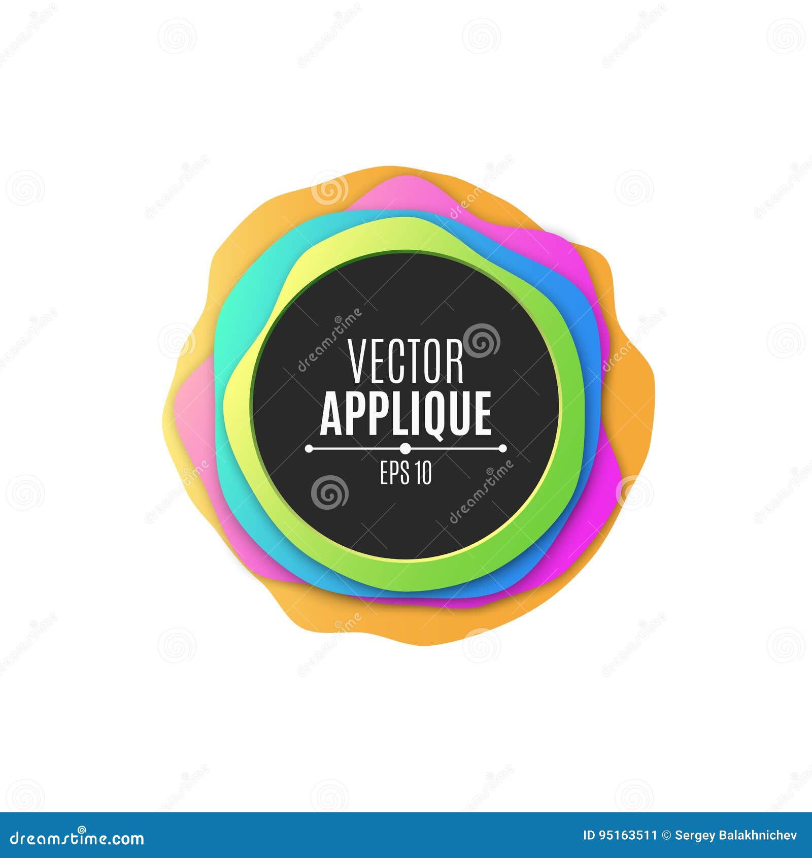 Abstract Round Banner Isolated on White Background. Brochure for Your ...