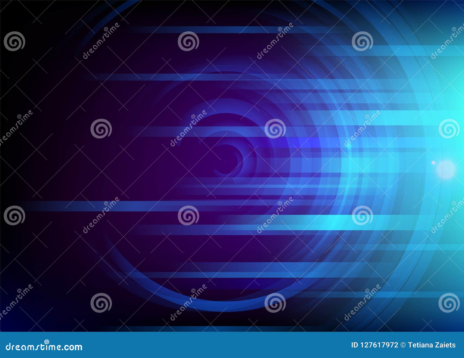 Abstract Round Blue Background. Minimal Fluid Design, Vector ...