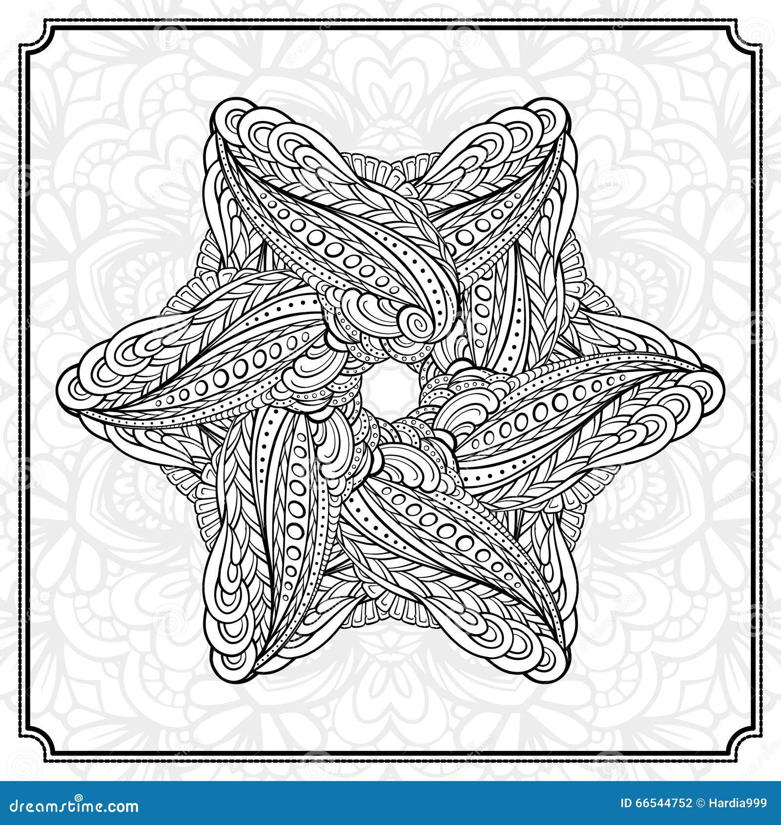 Abstract Round Design Element Stock Vector - Illustration of lotus ...