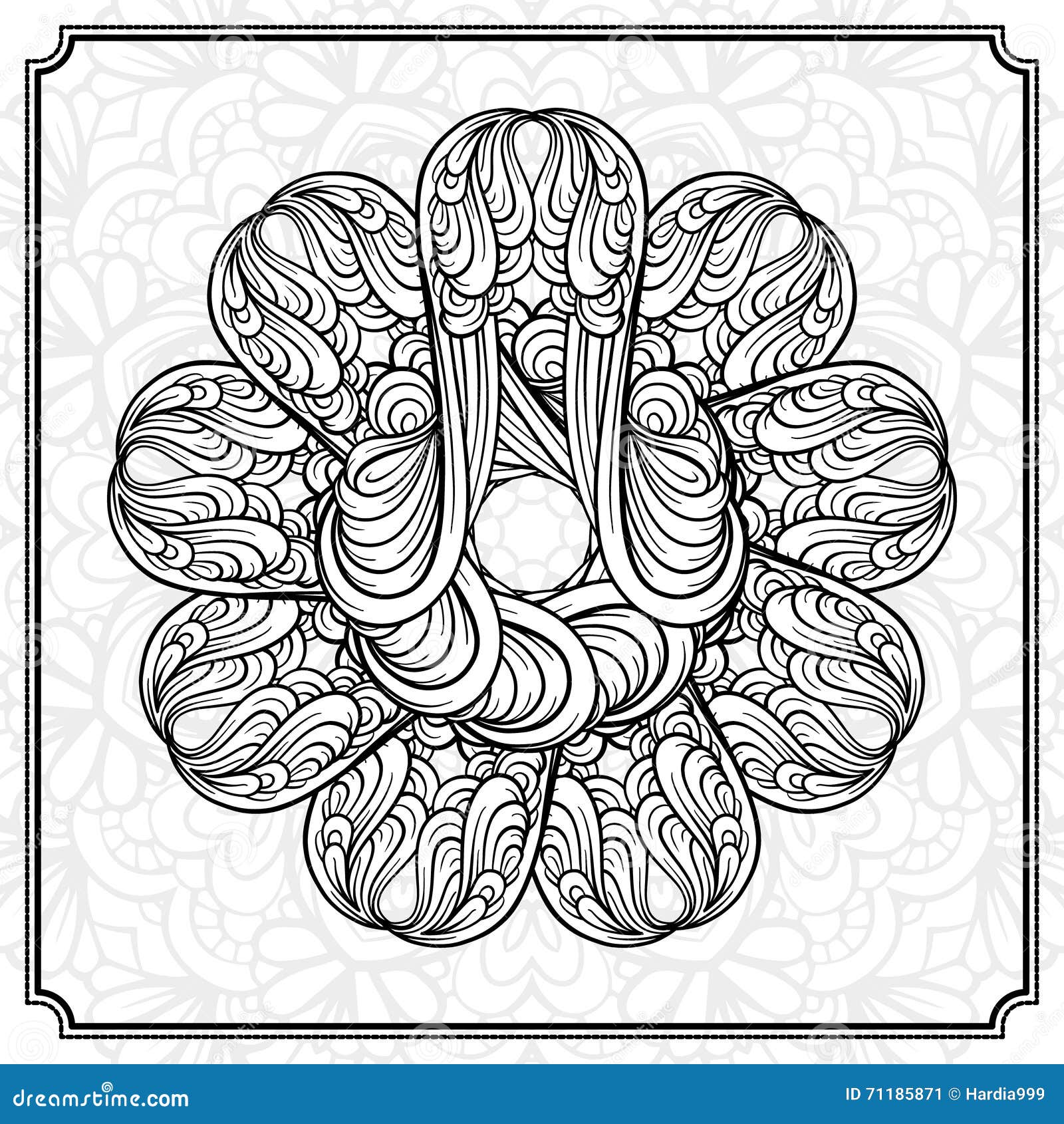 Abstract Round Design Element Stock Vector - Illustration of india ...