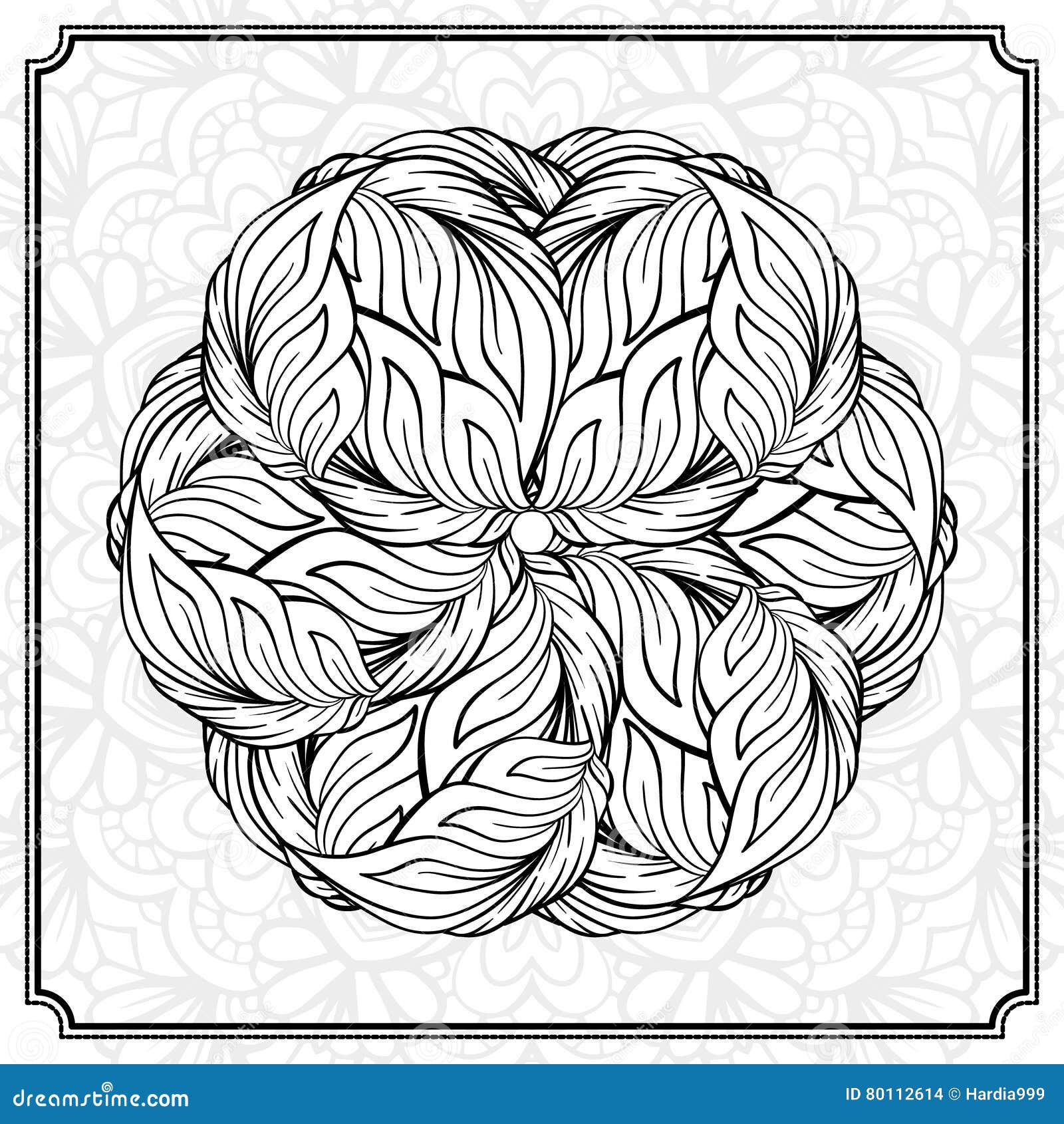 Abstract Round Design Element Stock Vector - Illustration of medallion ...