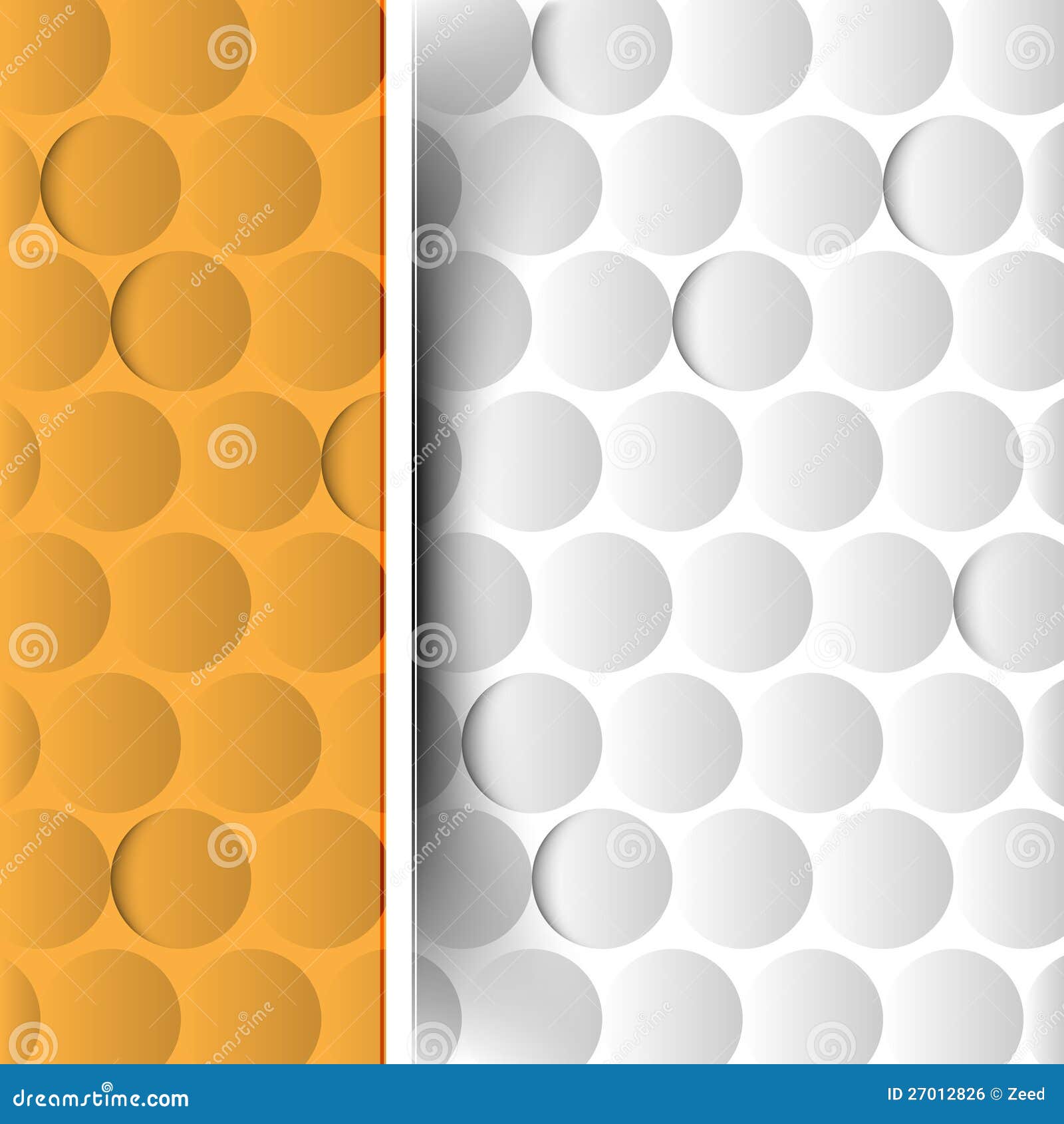 Abstract Round Elements, Chrome Seamless Pattern Stock Vector ...