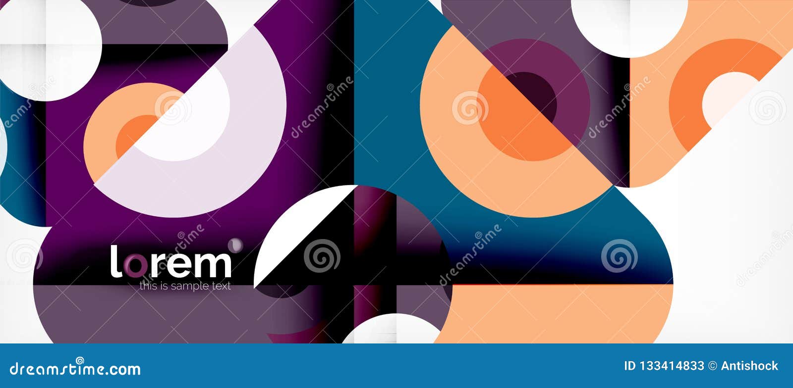 Abstract Round Elements Composition Background, Organic Design Stock ...