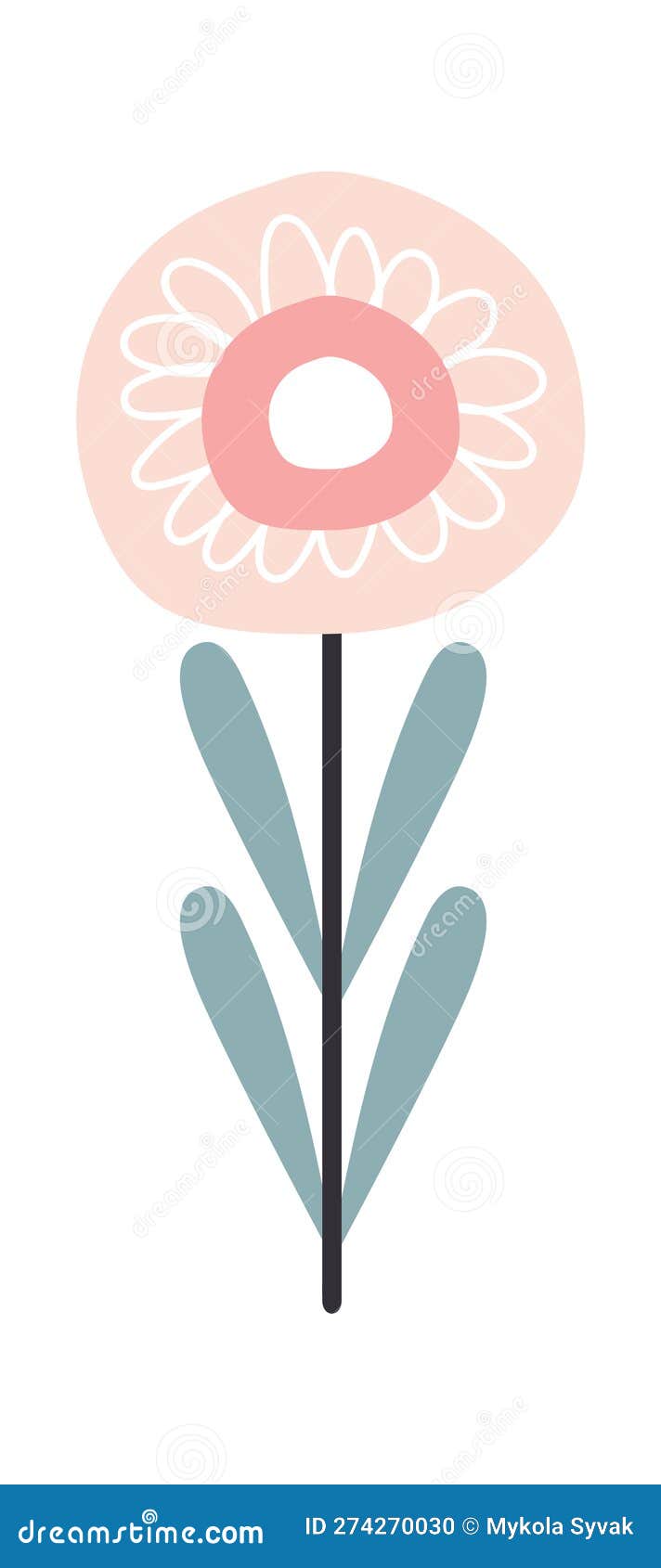 Abstract Round Flower stock vector. Illustration of vector - 274270030