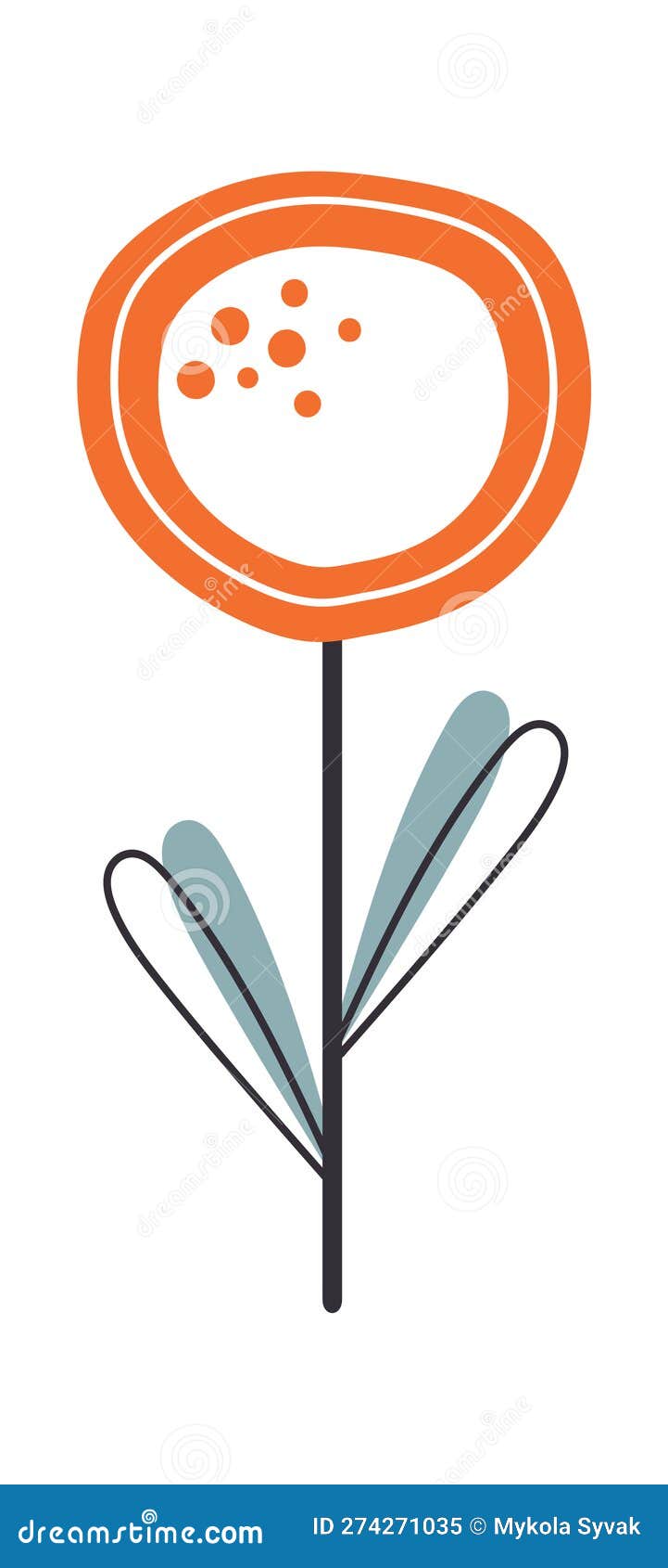 Abstract Round Flower stock vector. Illustration of graphic - 274271035