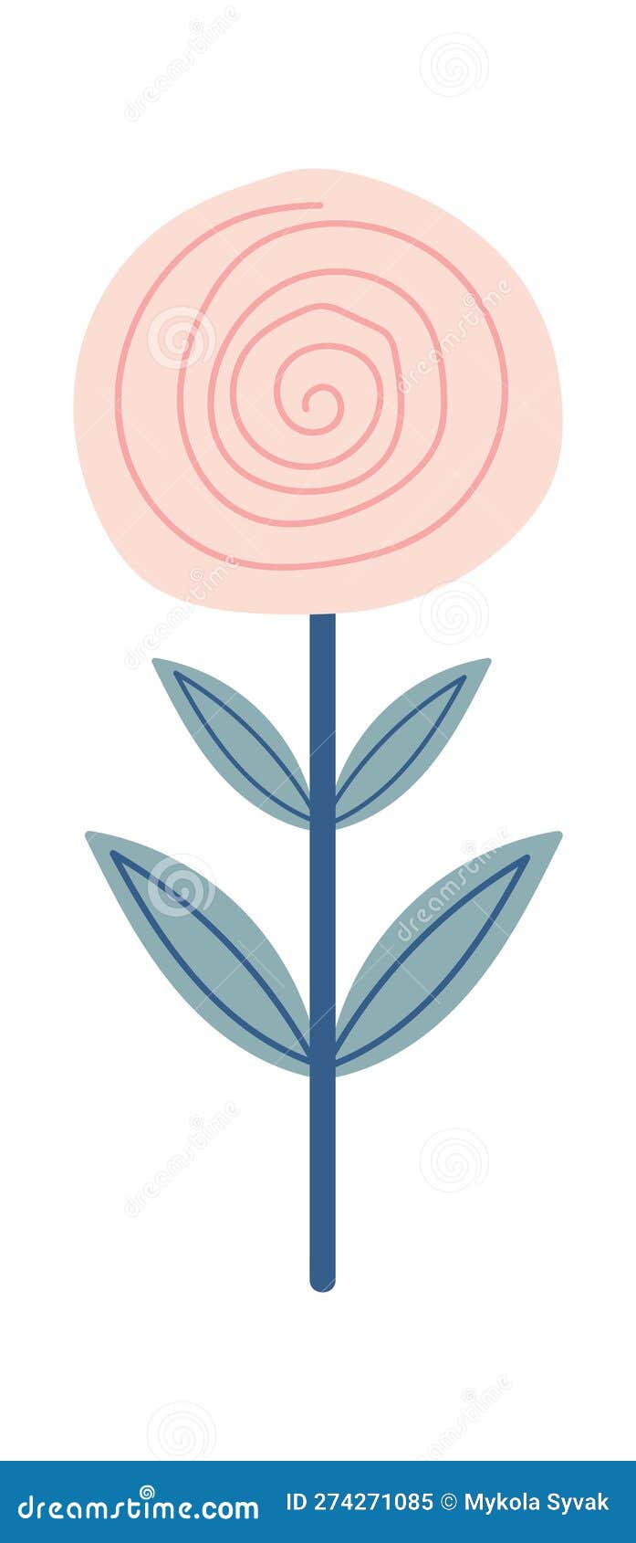 Abstract Round Flower stock vector. Illustration of isolated - 274271085