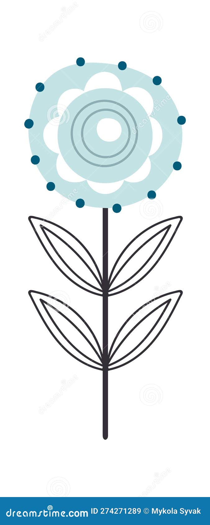 Abstract Round Flower stock vector. Illustration of abstract - 274271289